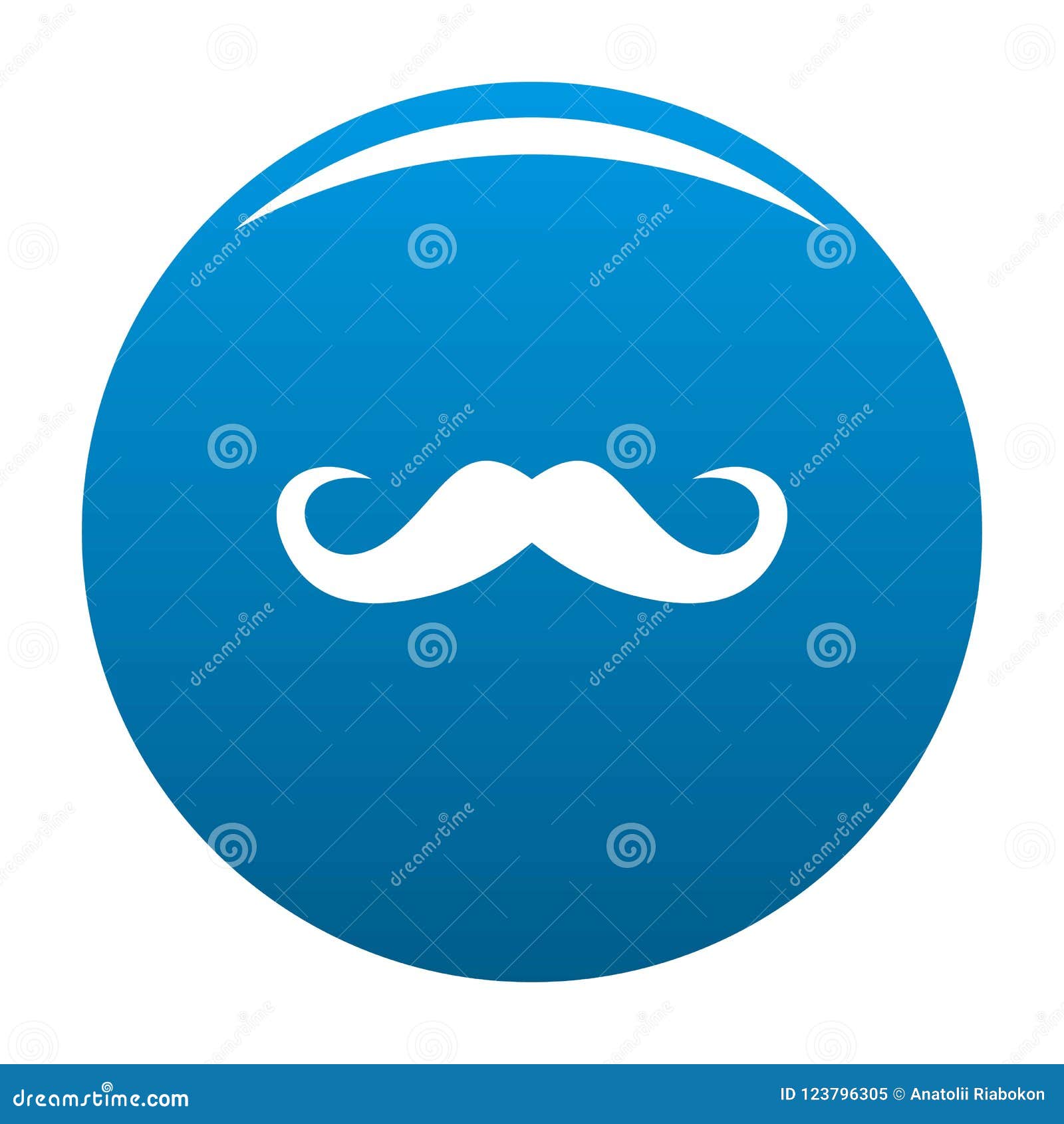 Handlebar Mustache Icons Circle Set Royalty-Free Stock Photography ...