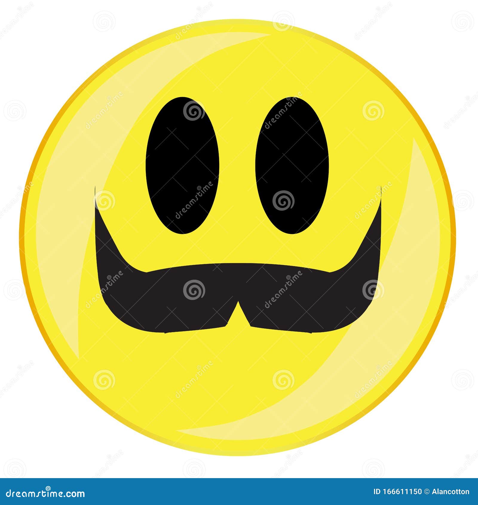 Handlebar Mustache Icons Circle Set Royalty-Free Stock Photography ...