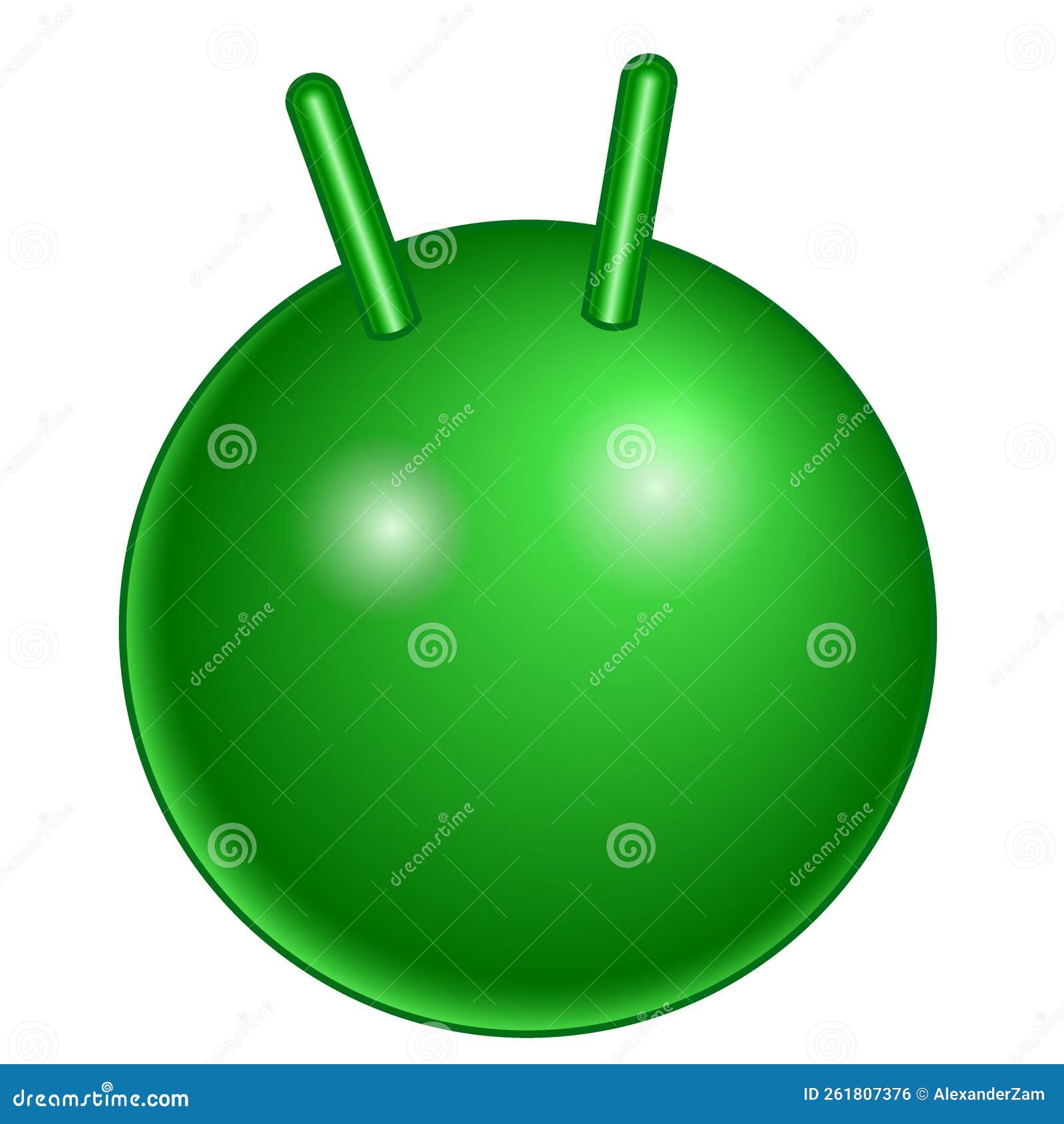 Handled ball illustration stock vector. Illustration of icon - 261807376