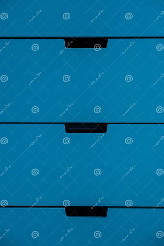 Handles of a Blue Drawers.. Stock Photo - Image of white, children ...