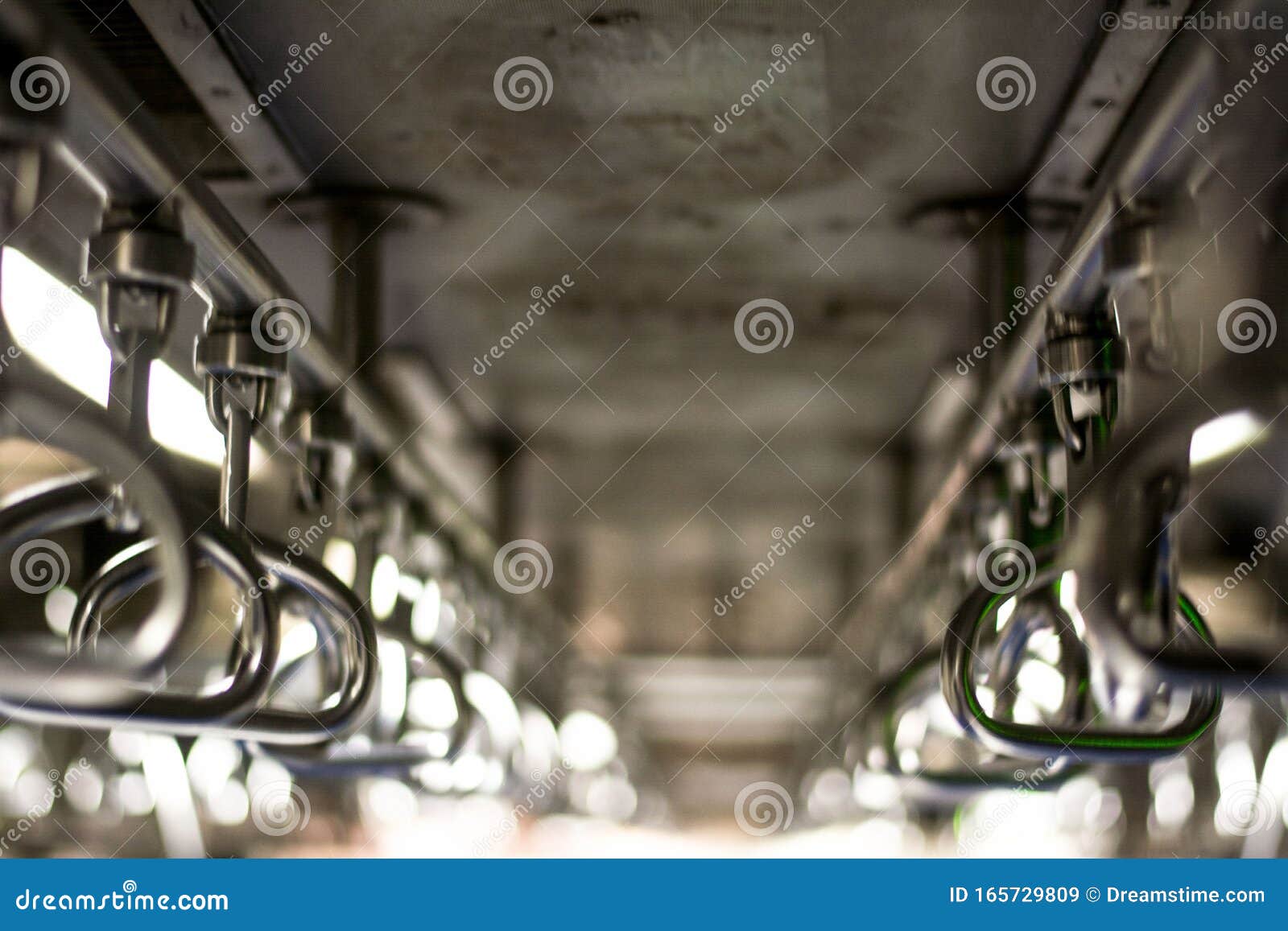 Handles Inside Local Train of Mumbai Stock Image - Image of train ...