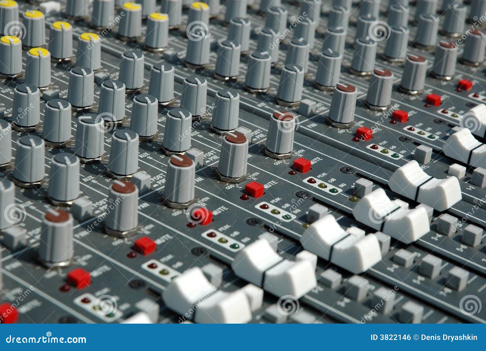 Handles of Management of the Sound Processor Stock Photo - Image of ...