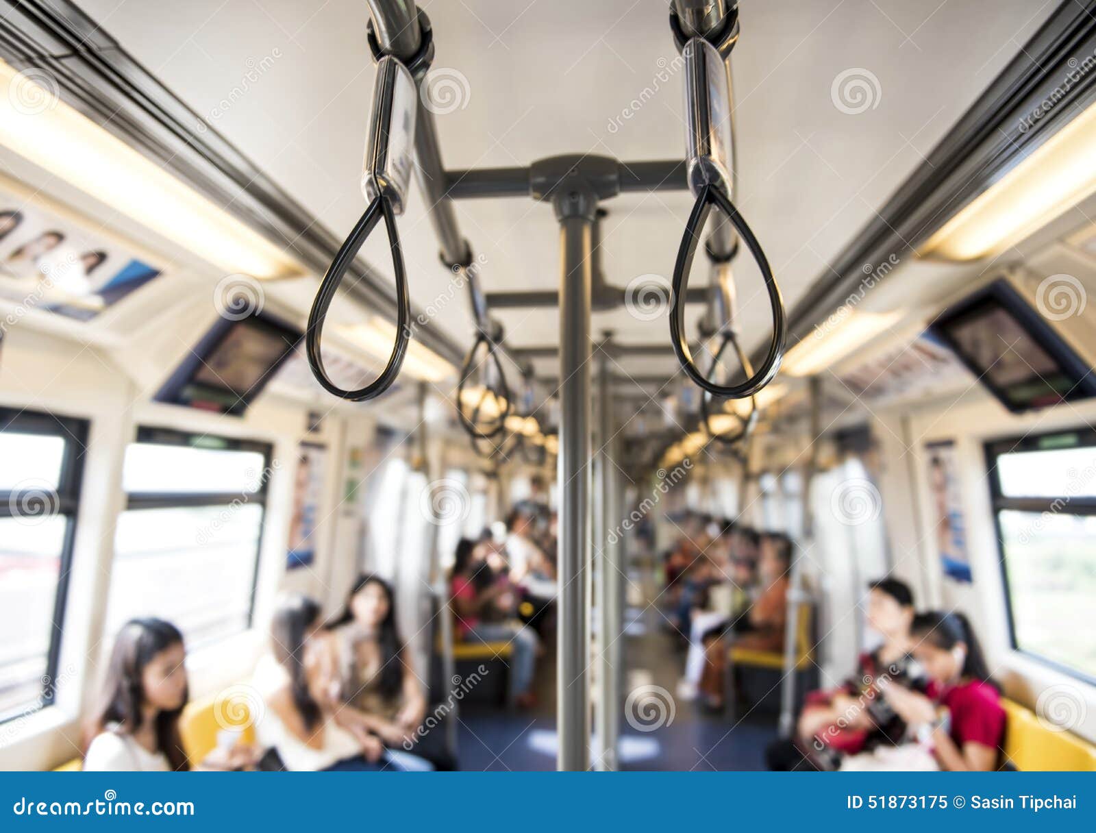 Handles for Standing Passenger Editorial Image - Image of system ...