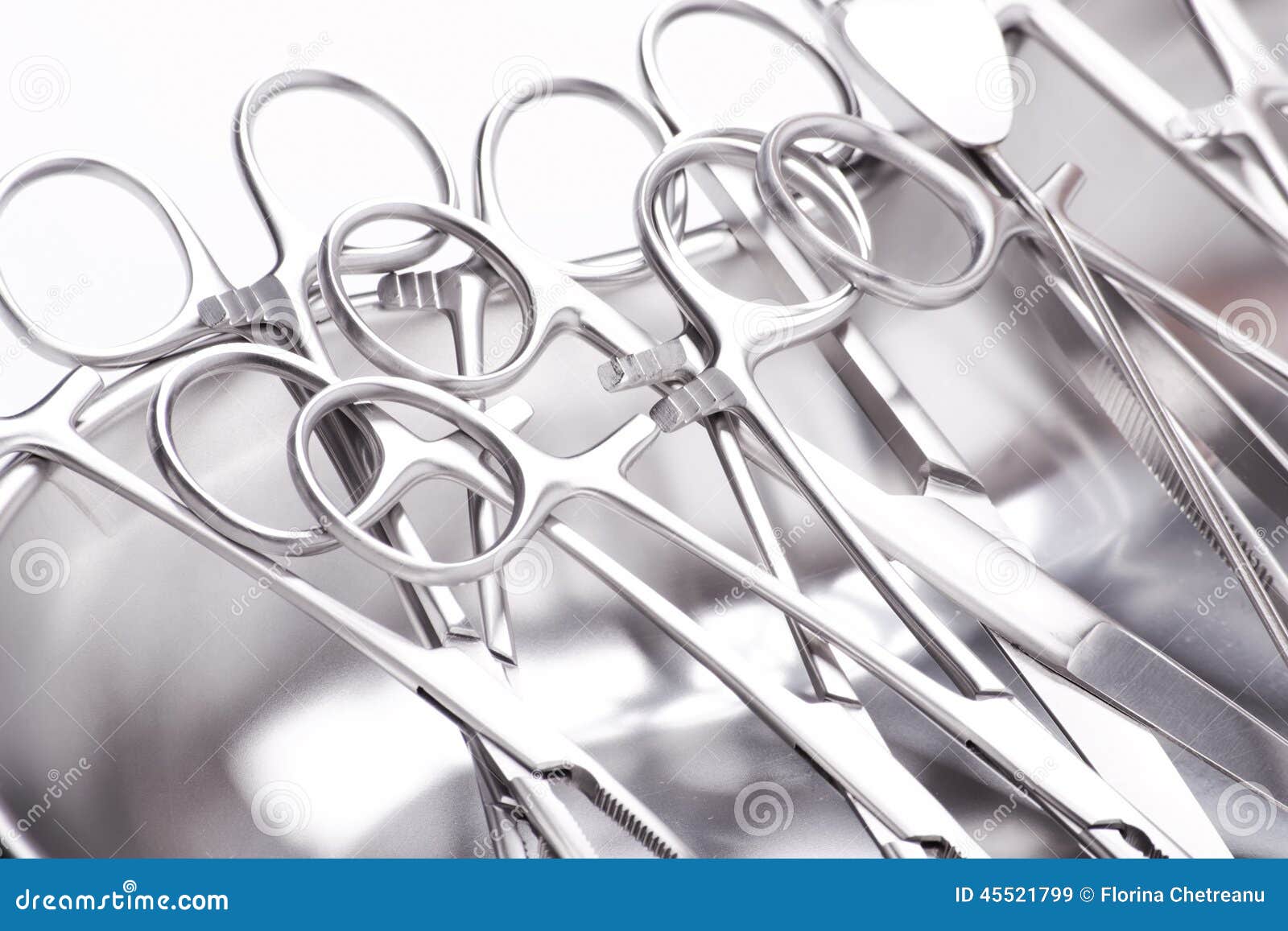 Handles Surgical Instruments Stock Image - Image of isolated, stainless ...