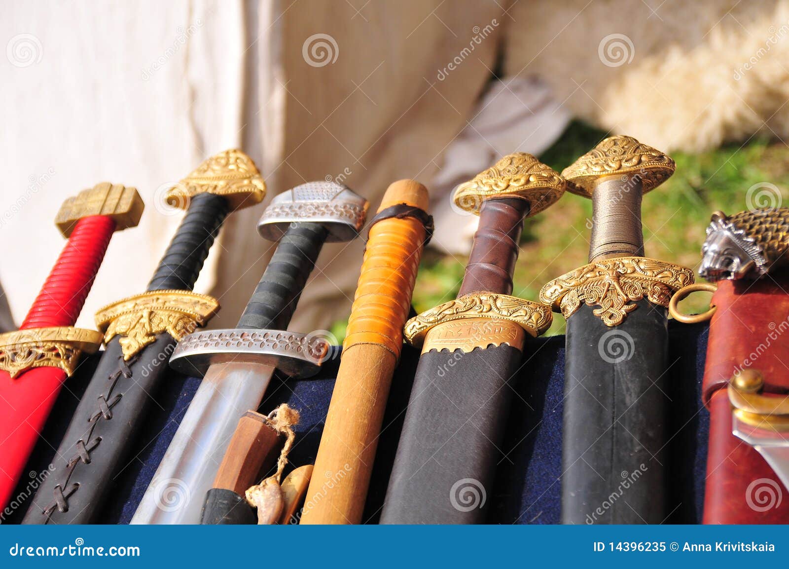 Handles of swords stock image. Image of excalibur, danger - 14396235