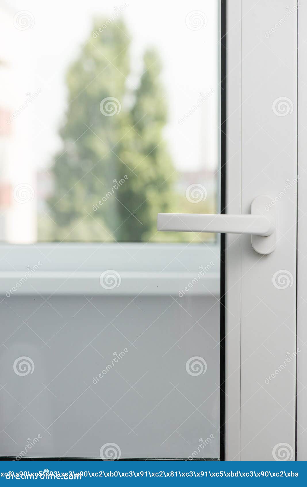 Handles the Window Close Up. New Window Stock Photo - Image of handles ...
