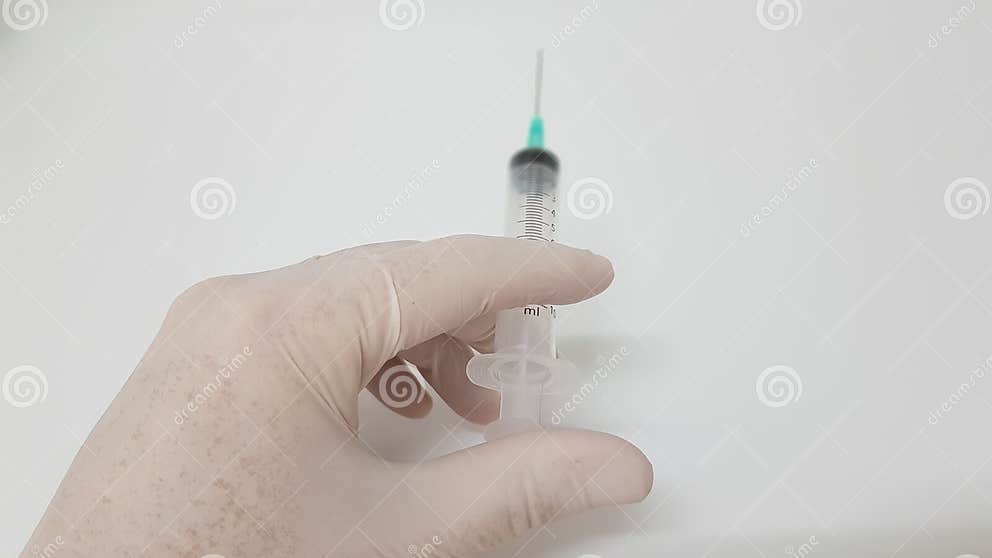 Handling Disposable Syringe Stock Photo - Image of vaccination, health ...