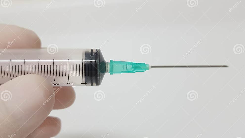 Handling Disposable Syringe Stock Image - Image of isolated, blood ...