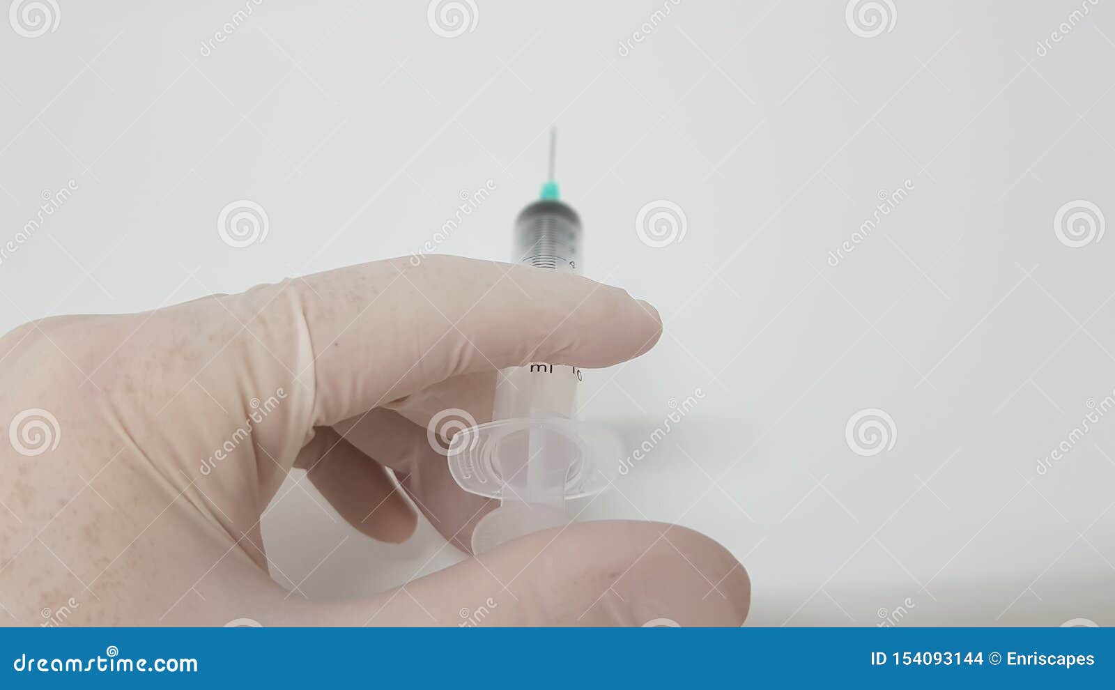 Handling Disposable Syringe Stock Photo - Image of blood, isolated ...