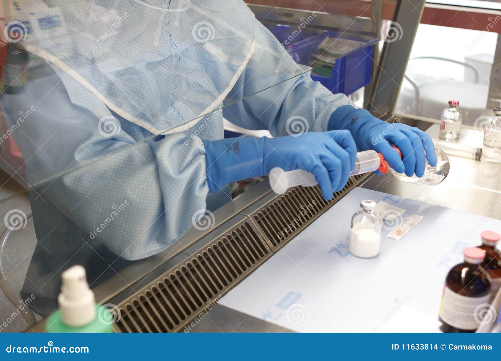Handling in Inherent Protection in a Lab Stock Photo - Image of disease ...
