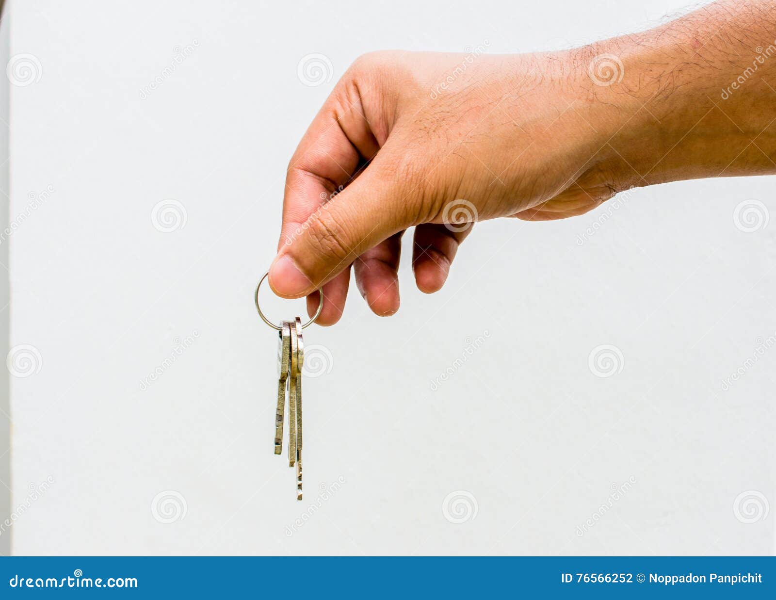 Handling Keys of a Home or Dealer Stock Photo - Image of engineer ...