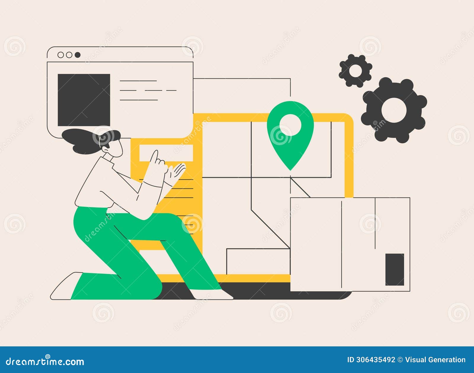 Handling and Order Processing Abstract Concept Vector Illustration ...