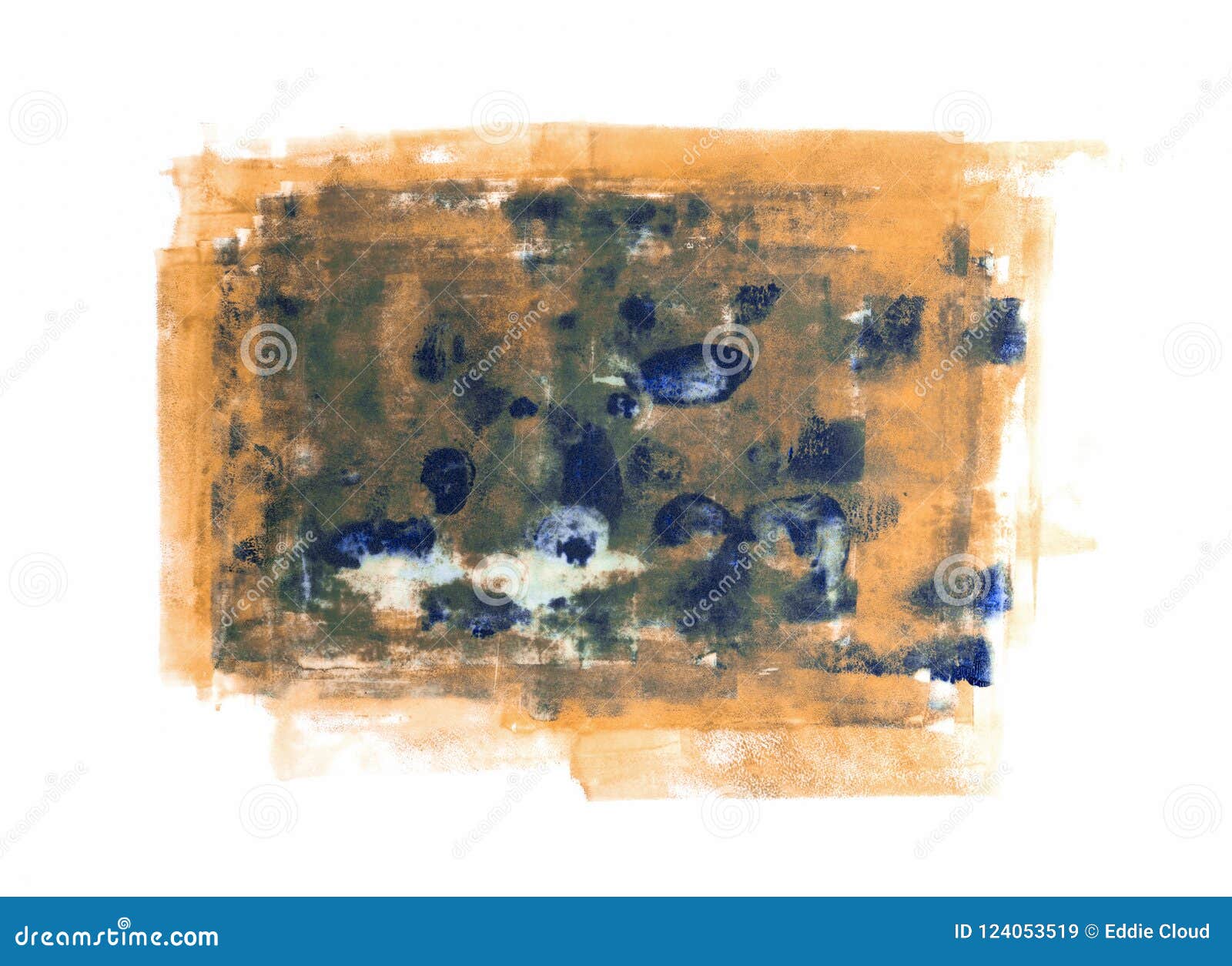 Handmade Abstract Patch Isolated on White Background Stock Illustration ...