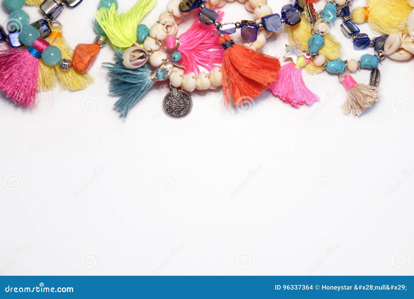 Handmade Accessories Top Composed Background Stock Photo - Image of ...