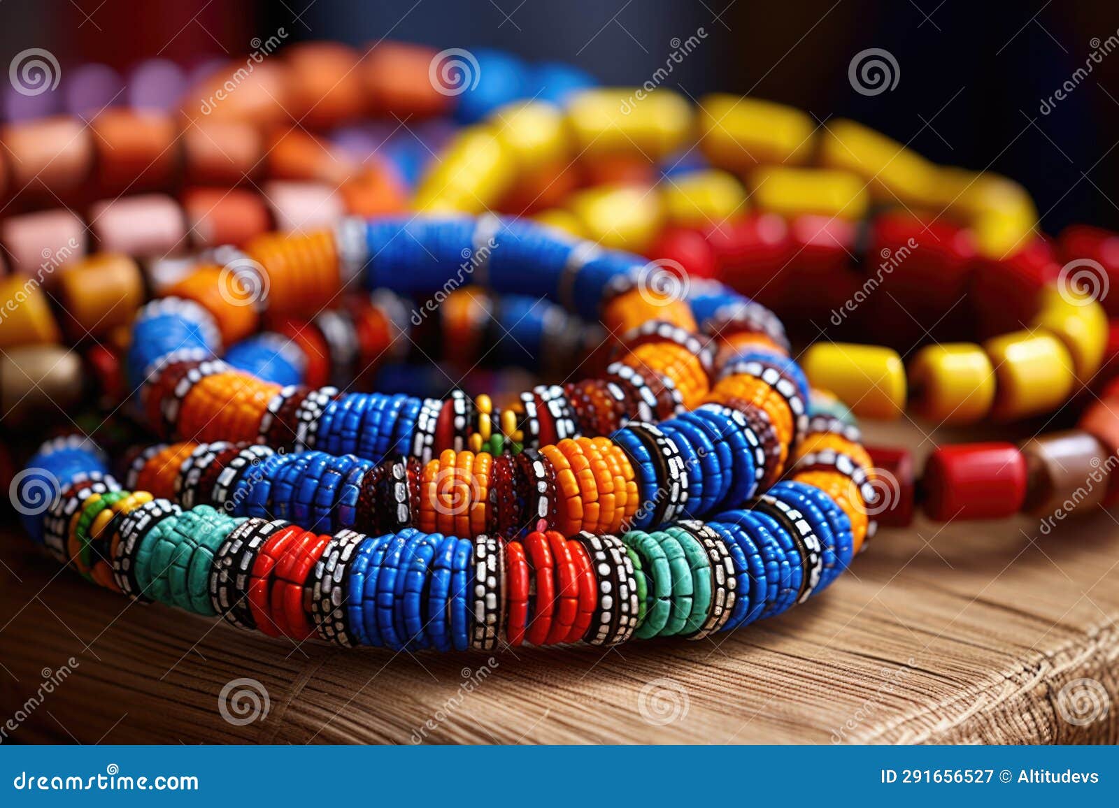 Handmade African Beaded Jewelry Stock Image - Image of ethnic, beaded ...