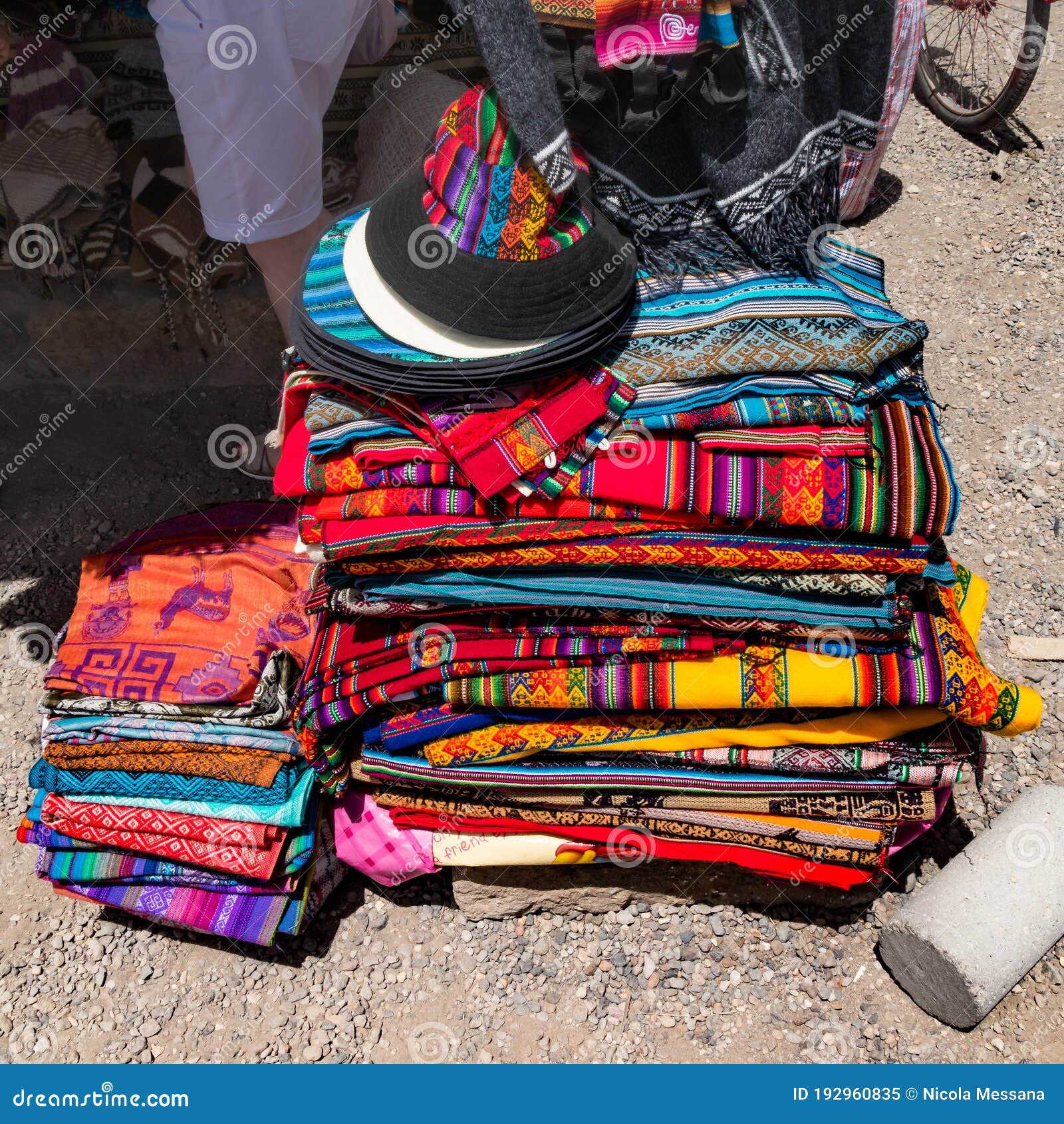 Handmade Alpaca Textile Products in Arequipa, Peru Stock Image - Image ...