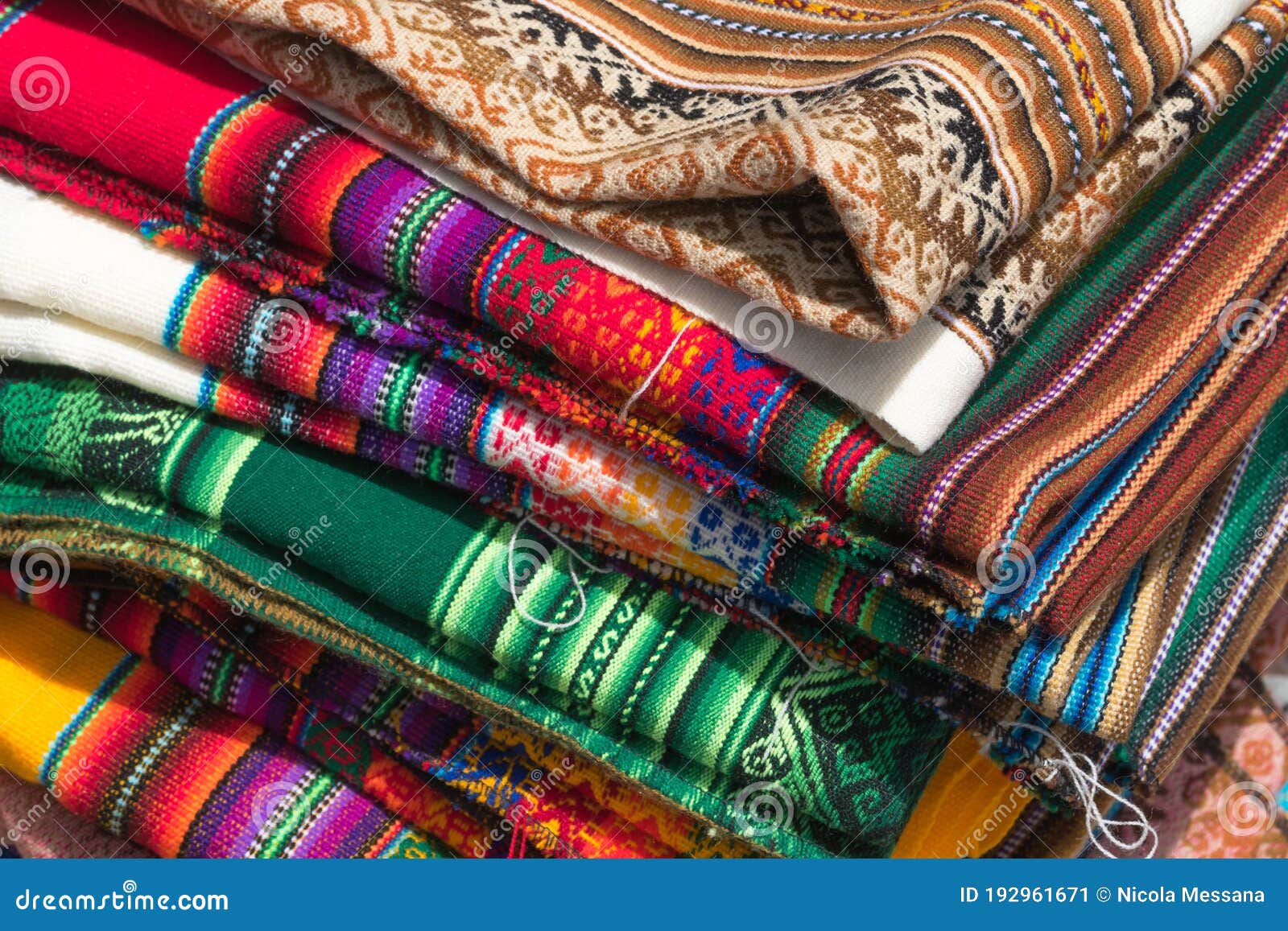 Handmade Alpaca Textile Products in Arequipa, Peru Stock Image - Image ...