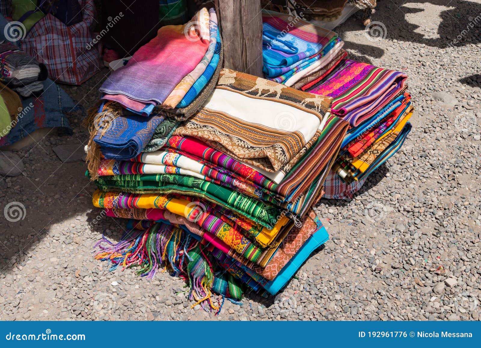 Handmade Alpaca Textile Products in Arequipa, Peru Stock Photo - Image ...