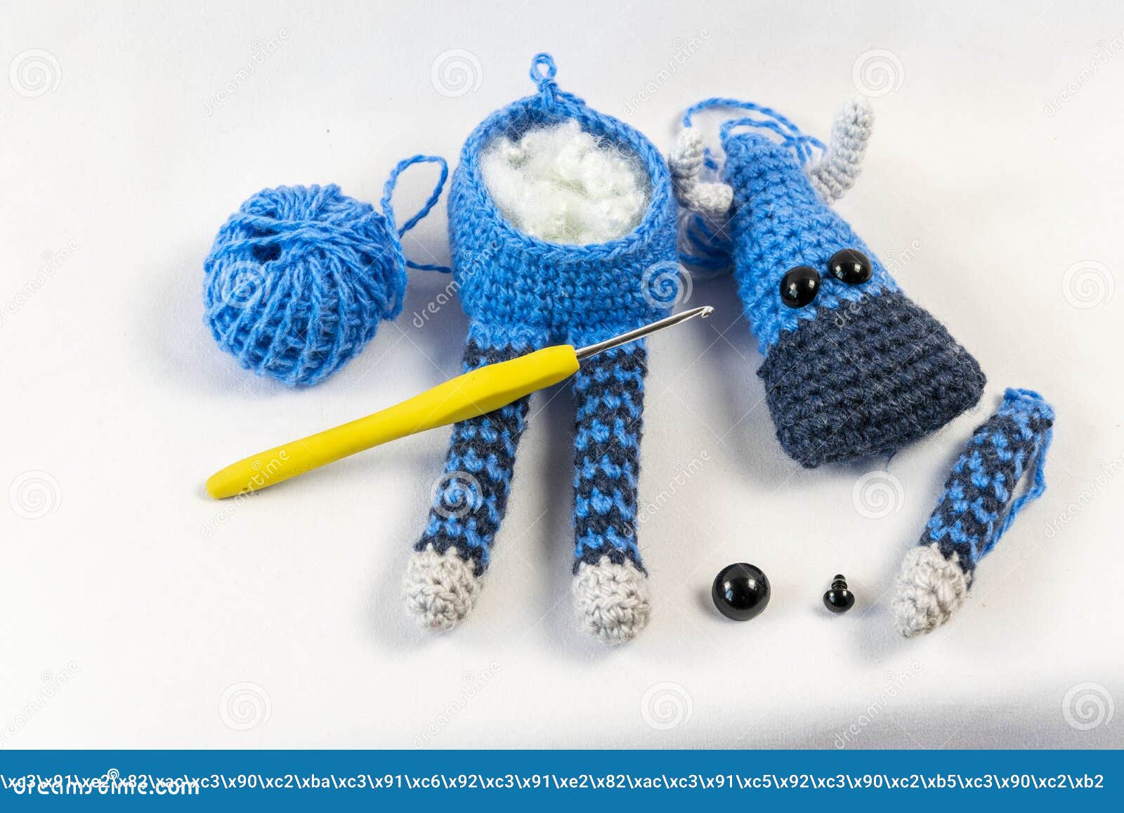 Handmade Amigurumi Dolls. for a Crochet Master Class. Stock Image ...
