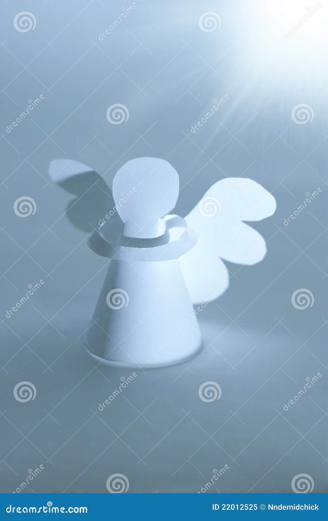 Handmade Angel Cut Out from Paper Stock Image - Image of homemade ...