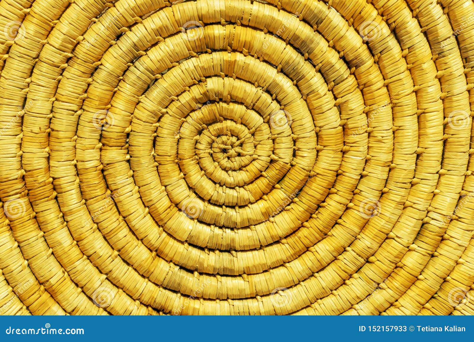 Handmade Antique Work Weaving Natural Material Yellow Background ...