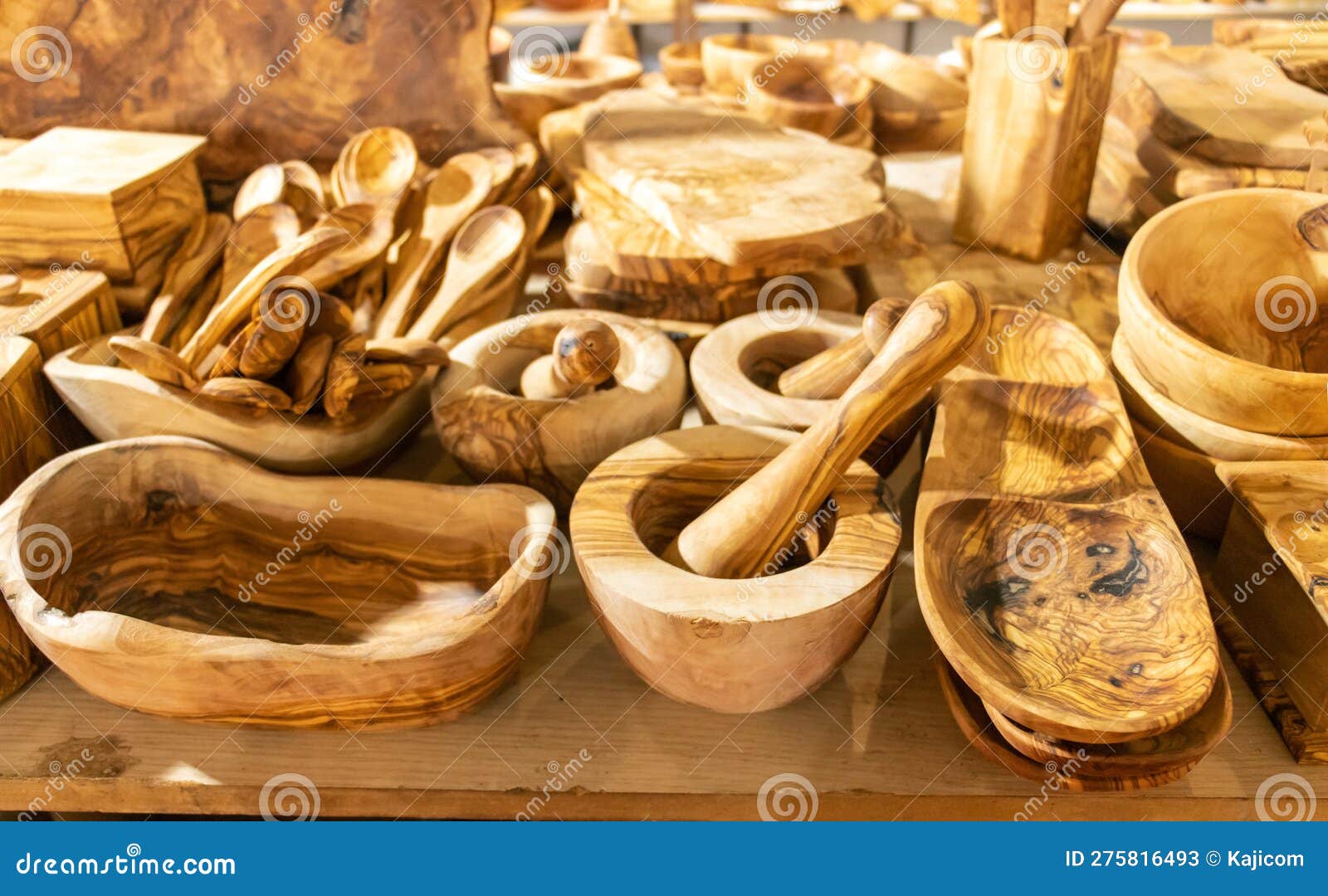 Handmade Articles at the Craft Fair Stock Image - Image of handcarved ...
