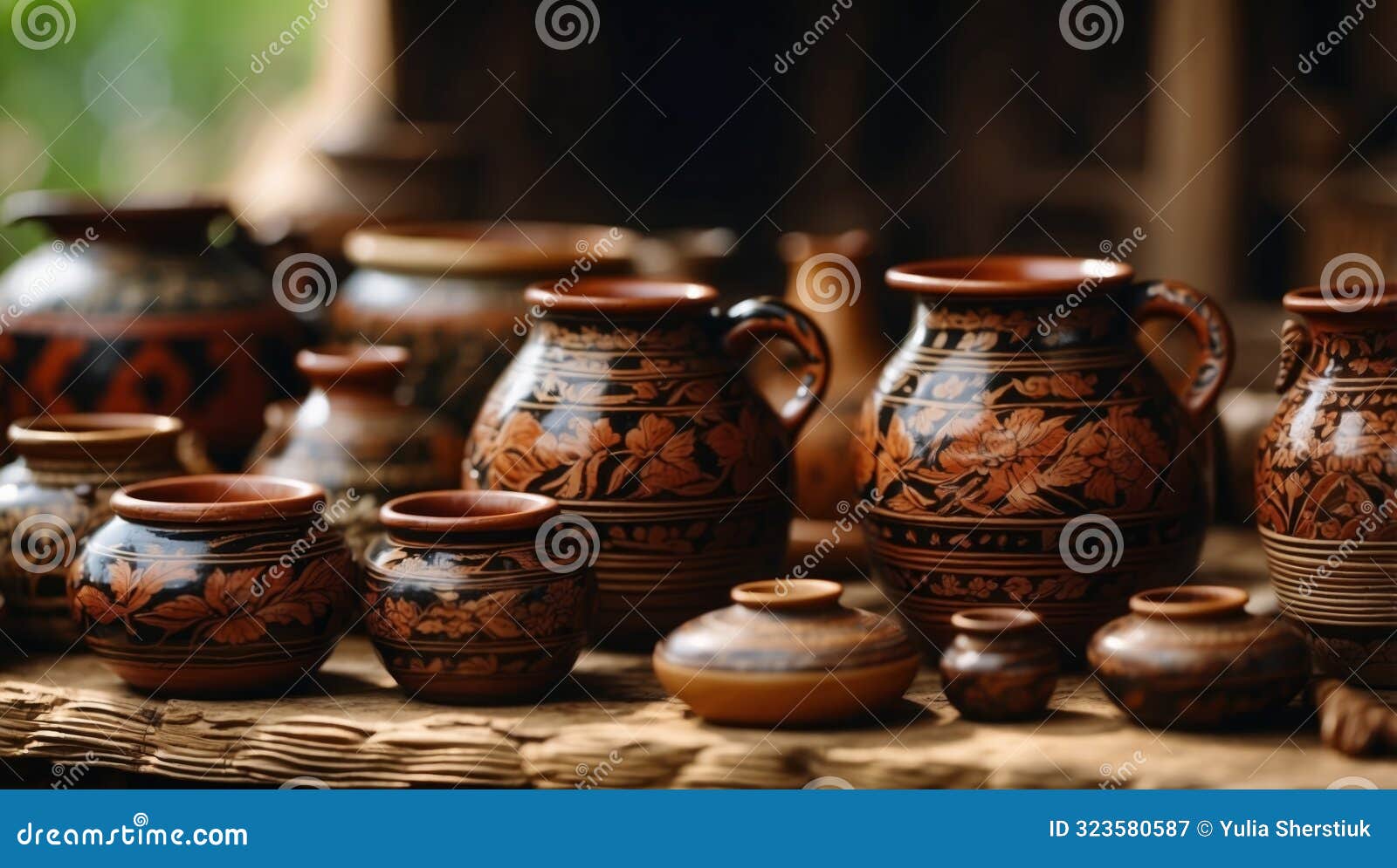 Handmade Artisanal Bulgarian Traditional Goods. Stock Image - Image of ...