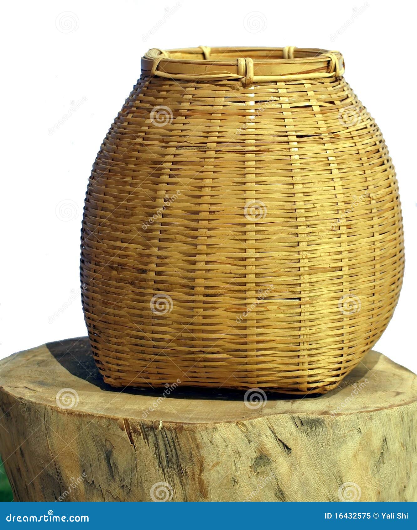Handmade Basket stock image. Image of container, wood - 16432575