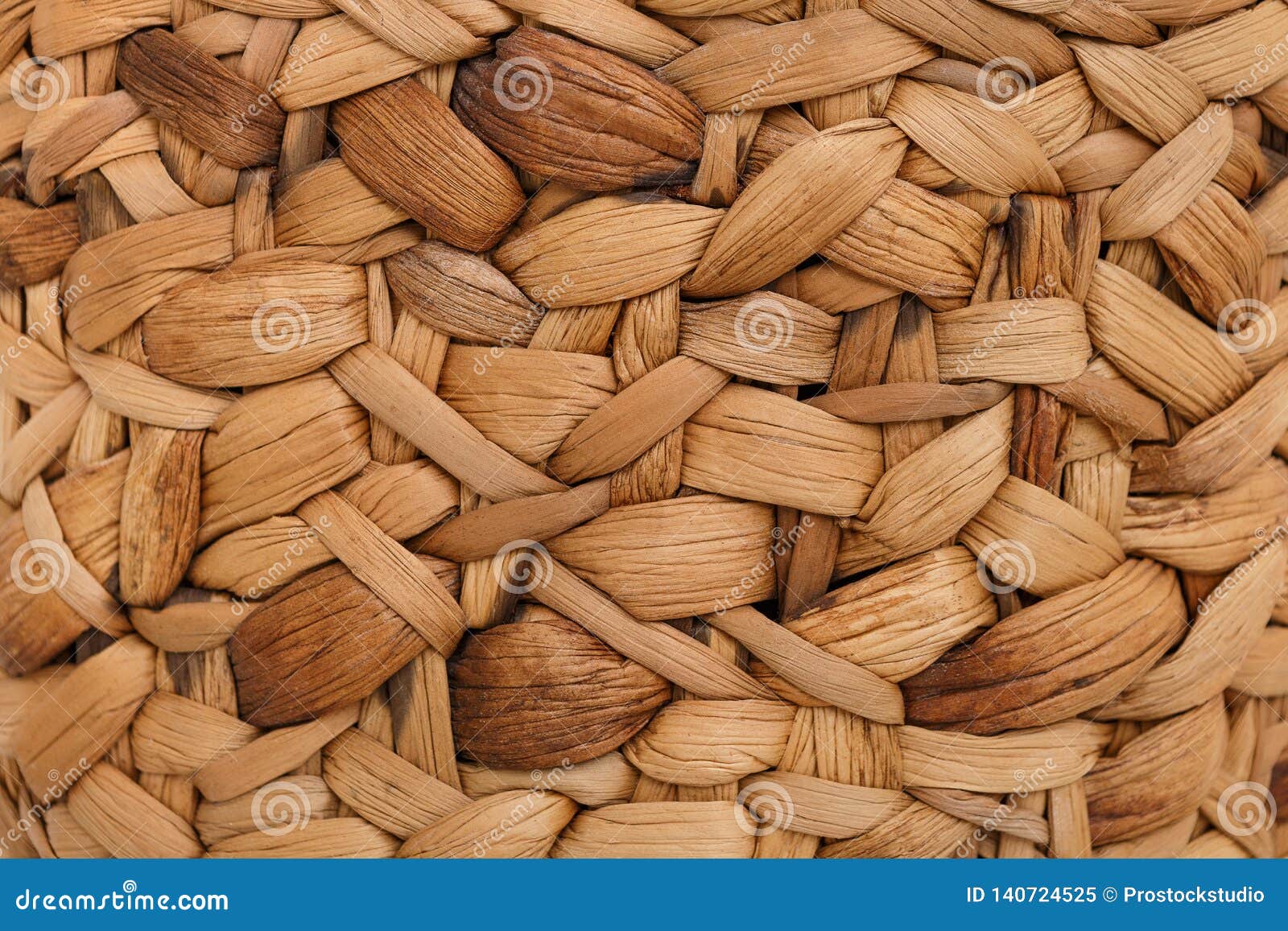 Handmade Basket Background. Wicker or Rattan Texture Stock Image ...