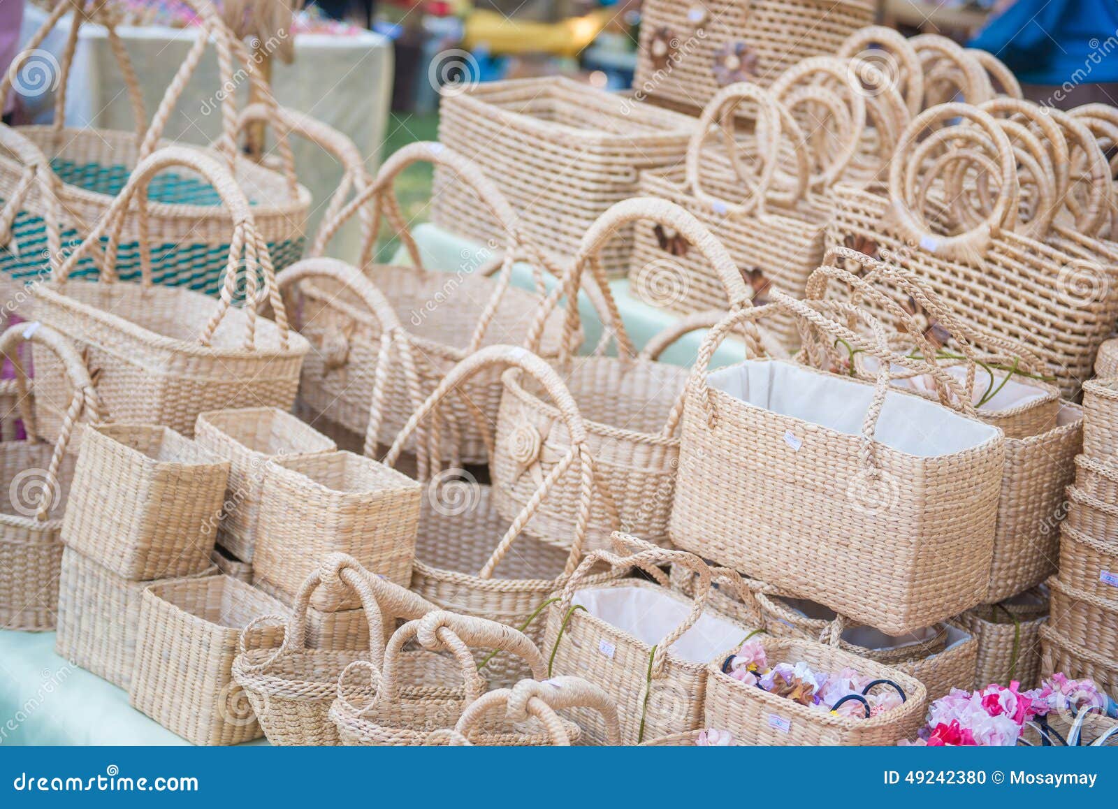 Handmade Baskets Made from Natural Products Stock Photo - Image of home ...