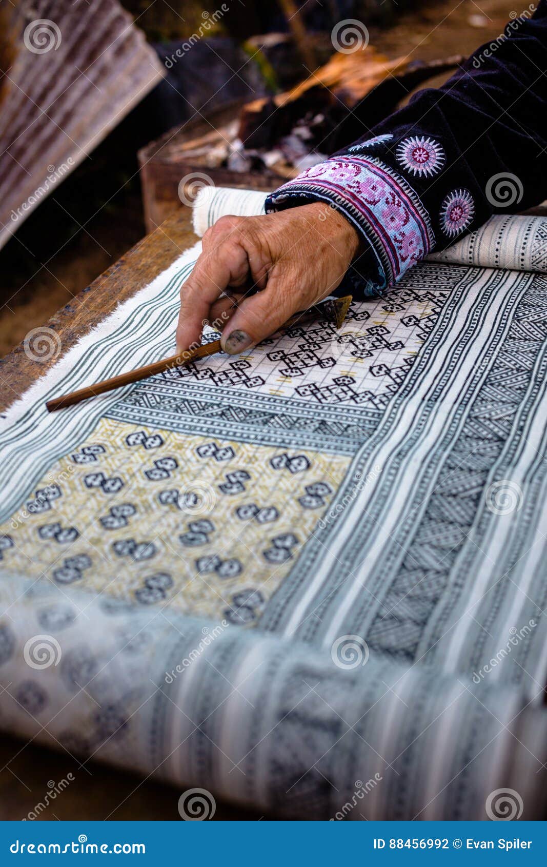 Handmade batik designs stock photo. Image of decorative - 88456992
