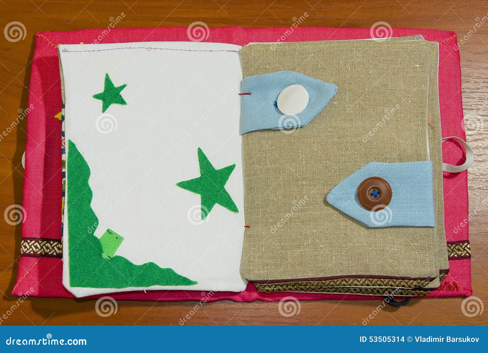 Handmade book stock photo. Image of story, yarn, fabric - 53505314