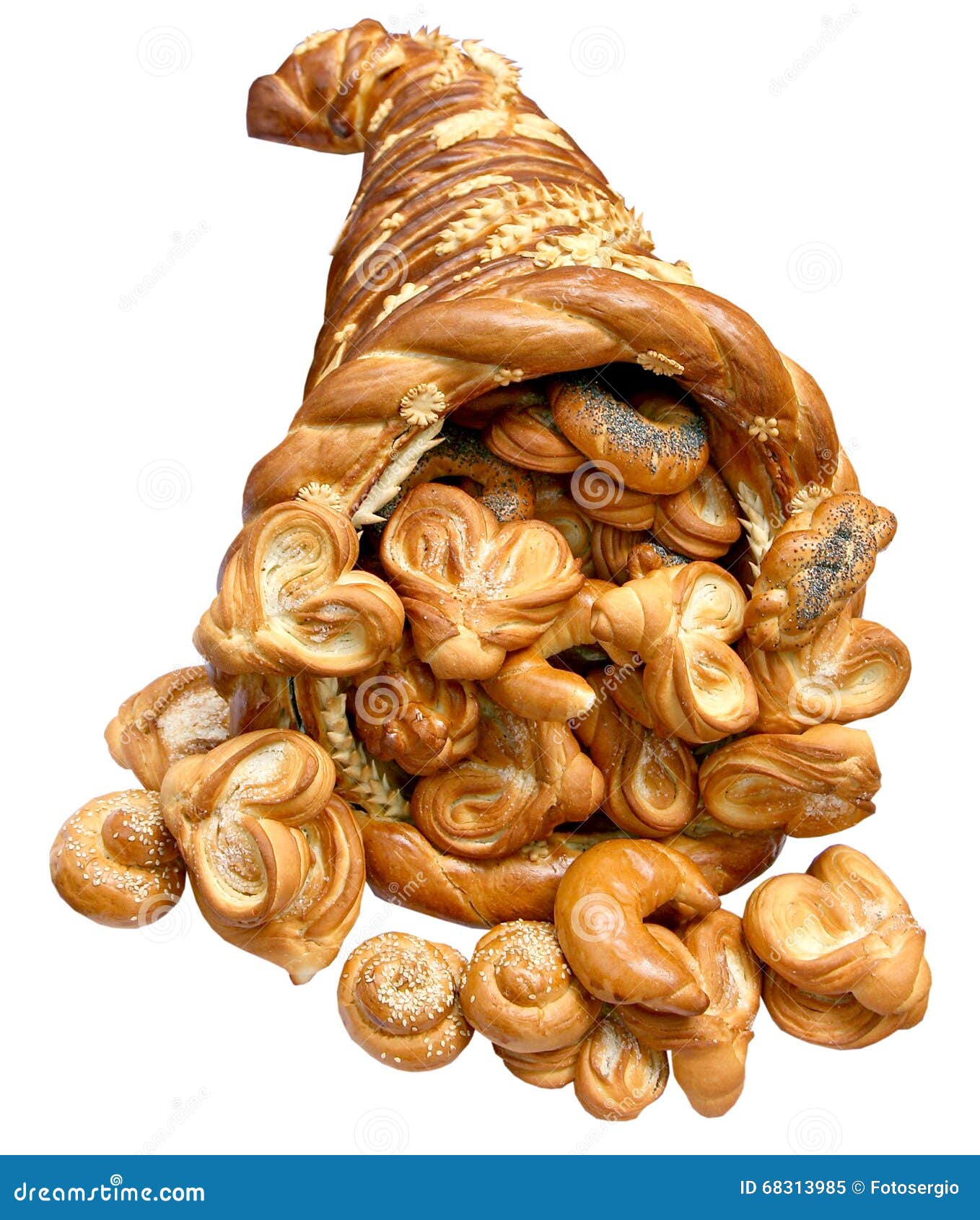 Handmade Bread Horn of Plenty Stock Image - Image of christmas ...