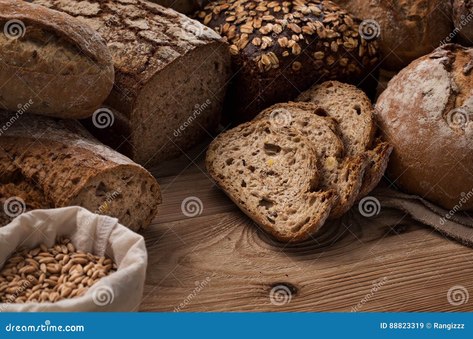 Handmade bread stock image. Image of meal, fresh, loaf - 88823319