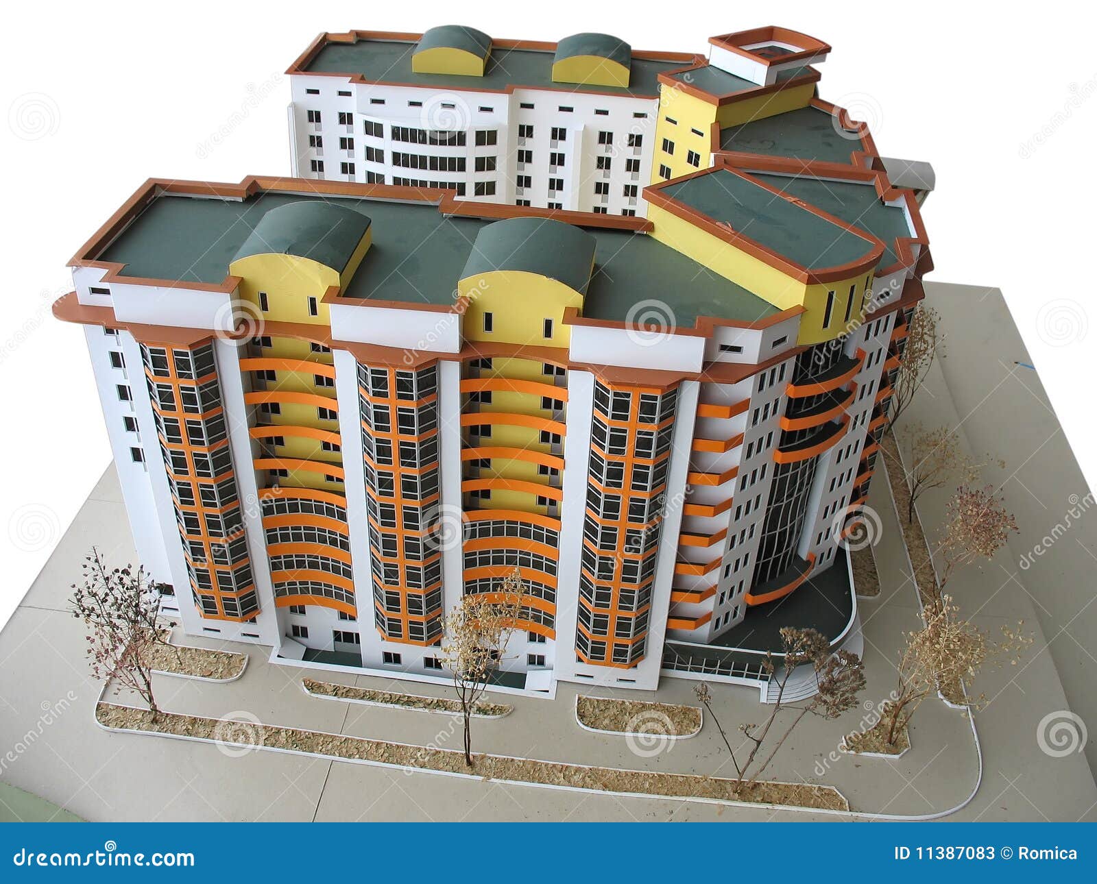 Handmade Breadboard Model of a Modern Building Stock Image - Image of ...