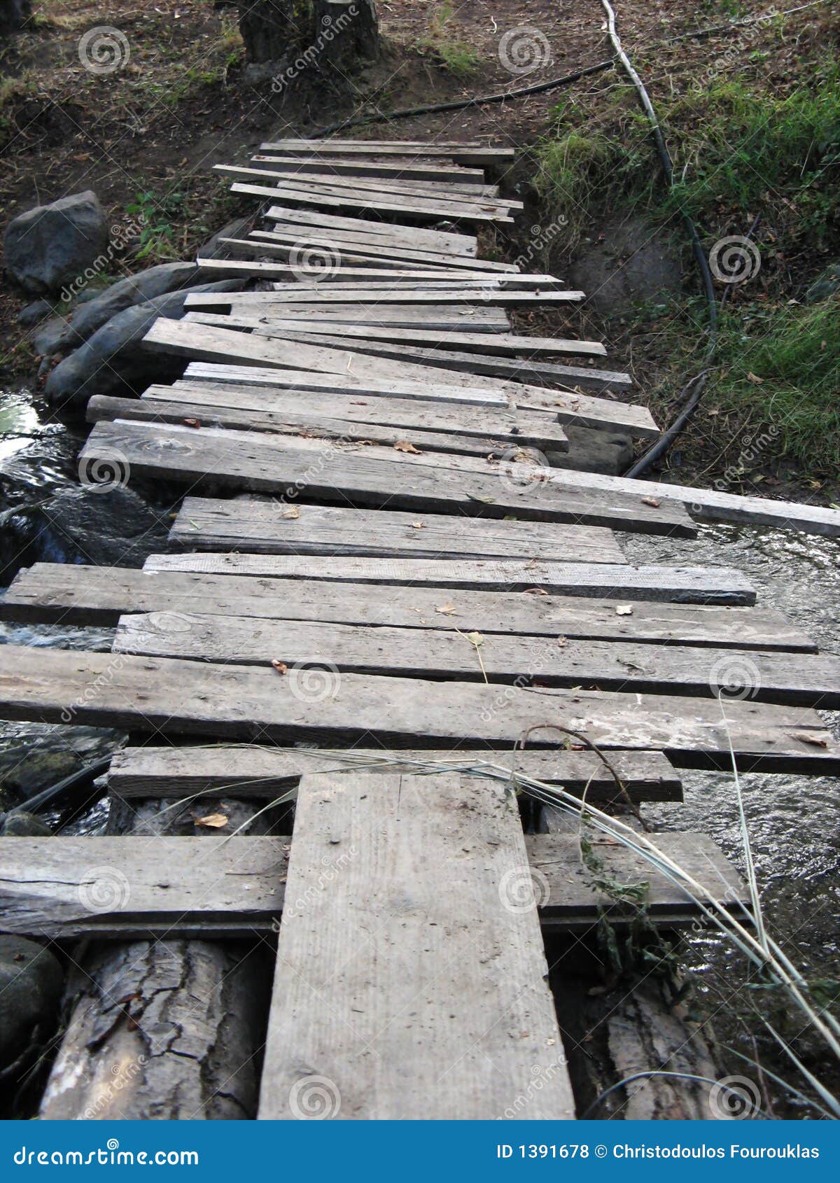 Handmade bridge stock photo. Image of wooden, cyprus, water - 1391678