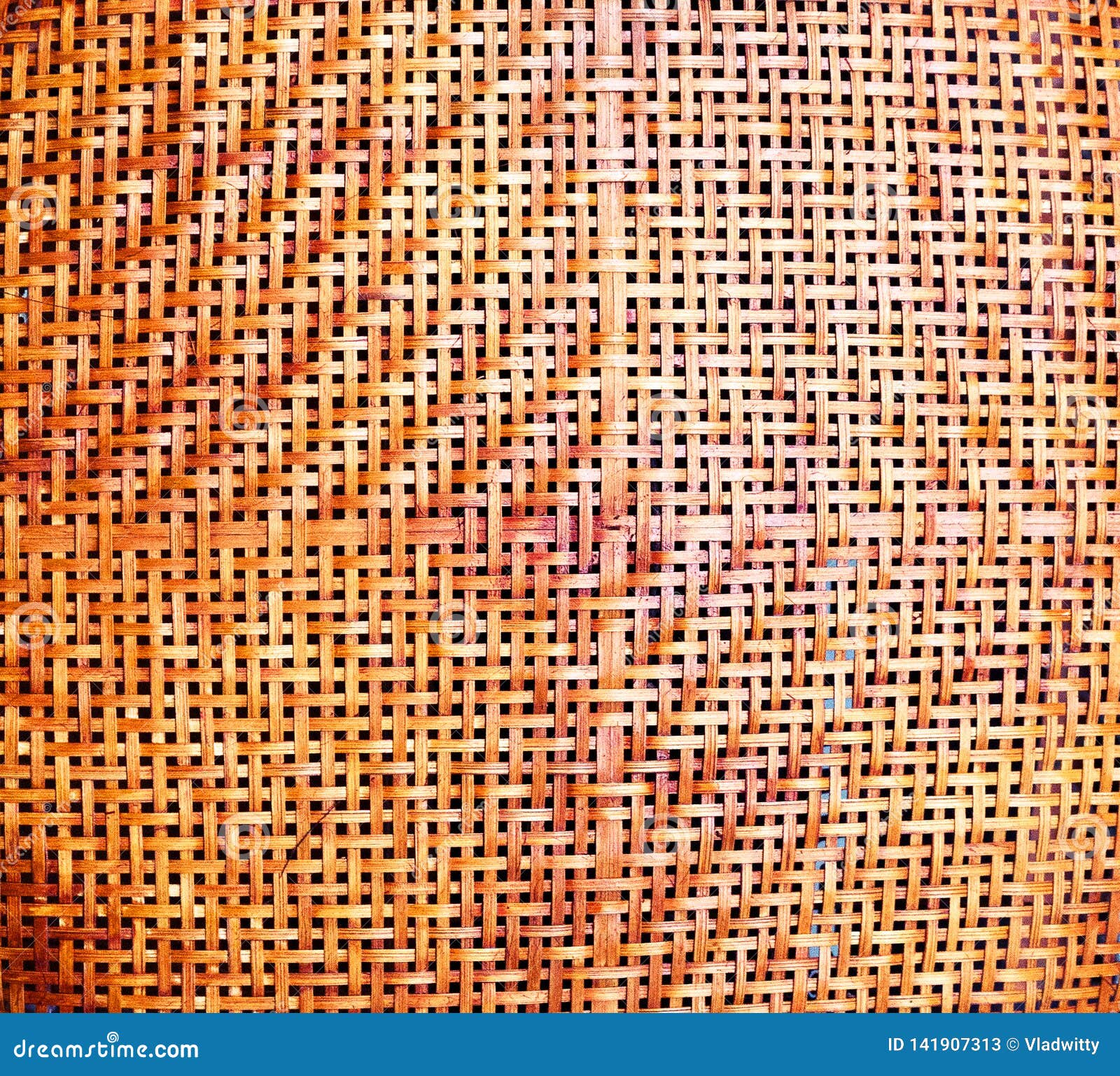 Handmade Brown Bamboo Mat is Woven Rattan Stock Image - Image of frame ...