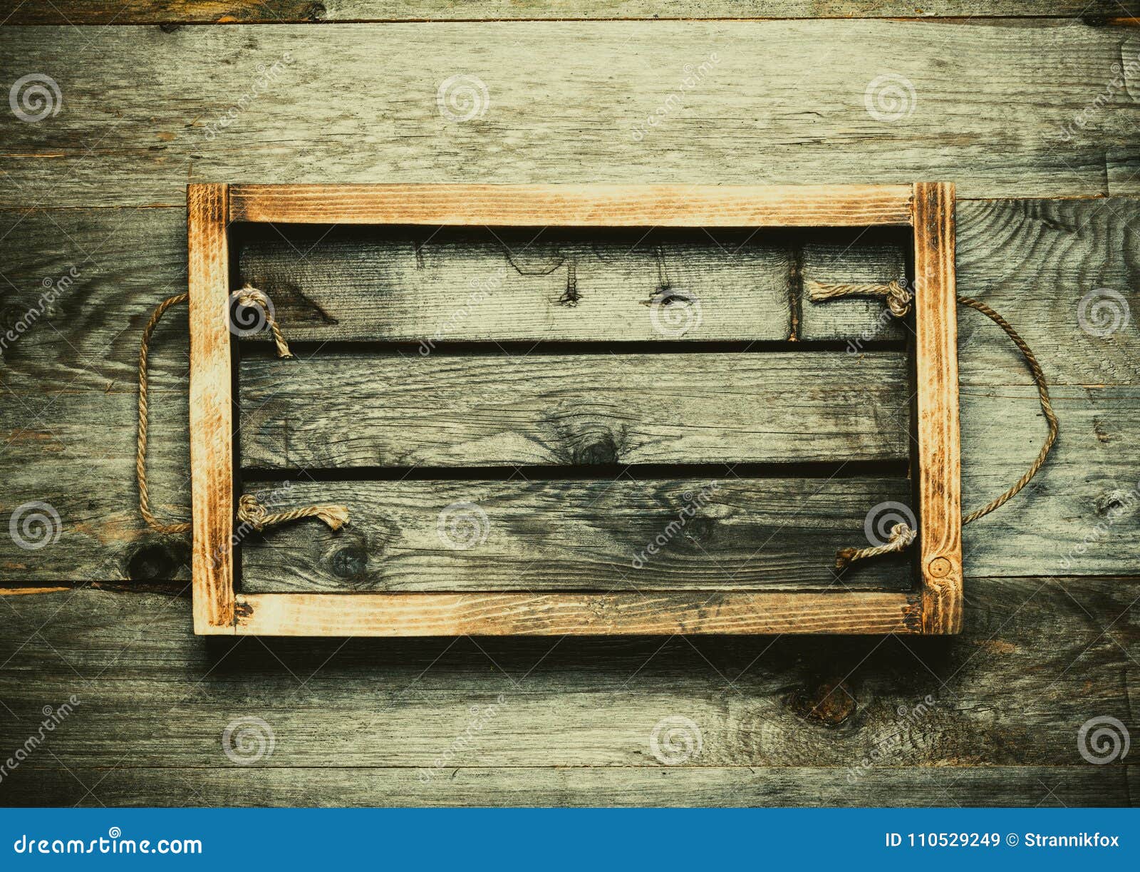 Handmade Burned Box on a Wooden Rustic Texture for Background. R Stock ...