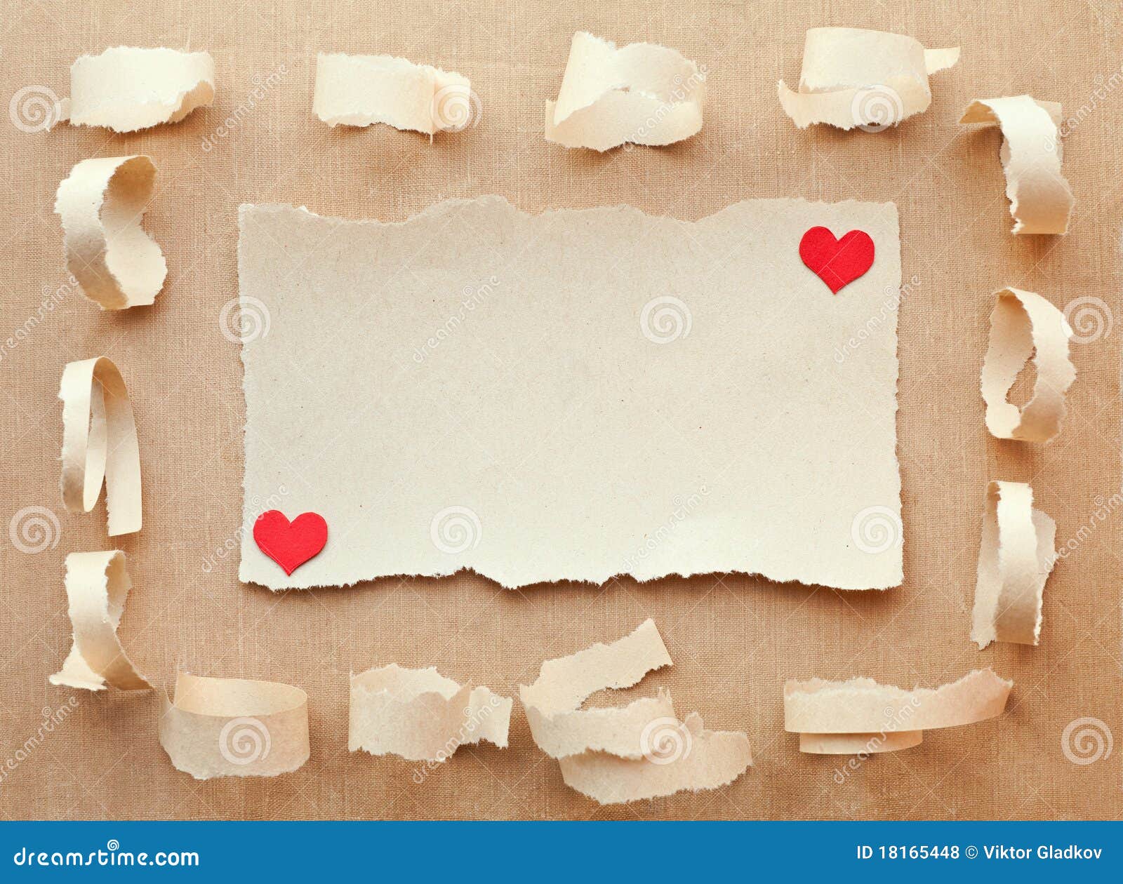 Handmade Card from Paper. Love Letter Stock Photo - Image of creative ...