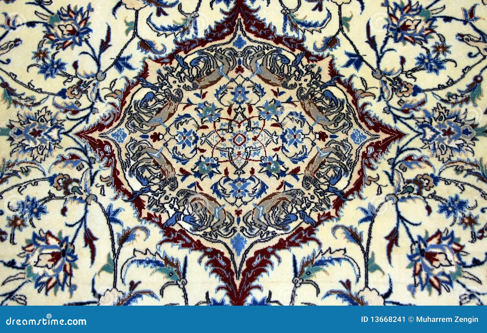 Handmade Carpet stock image. Image of arabic, asian, flower - 13668241