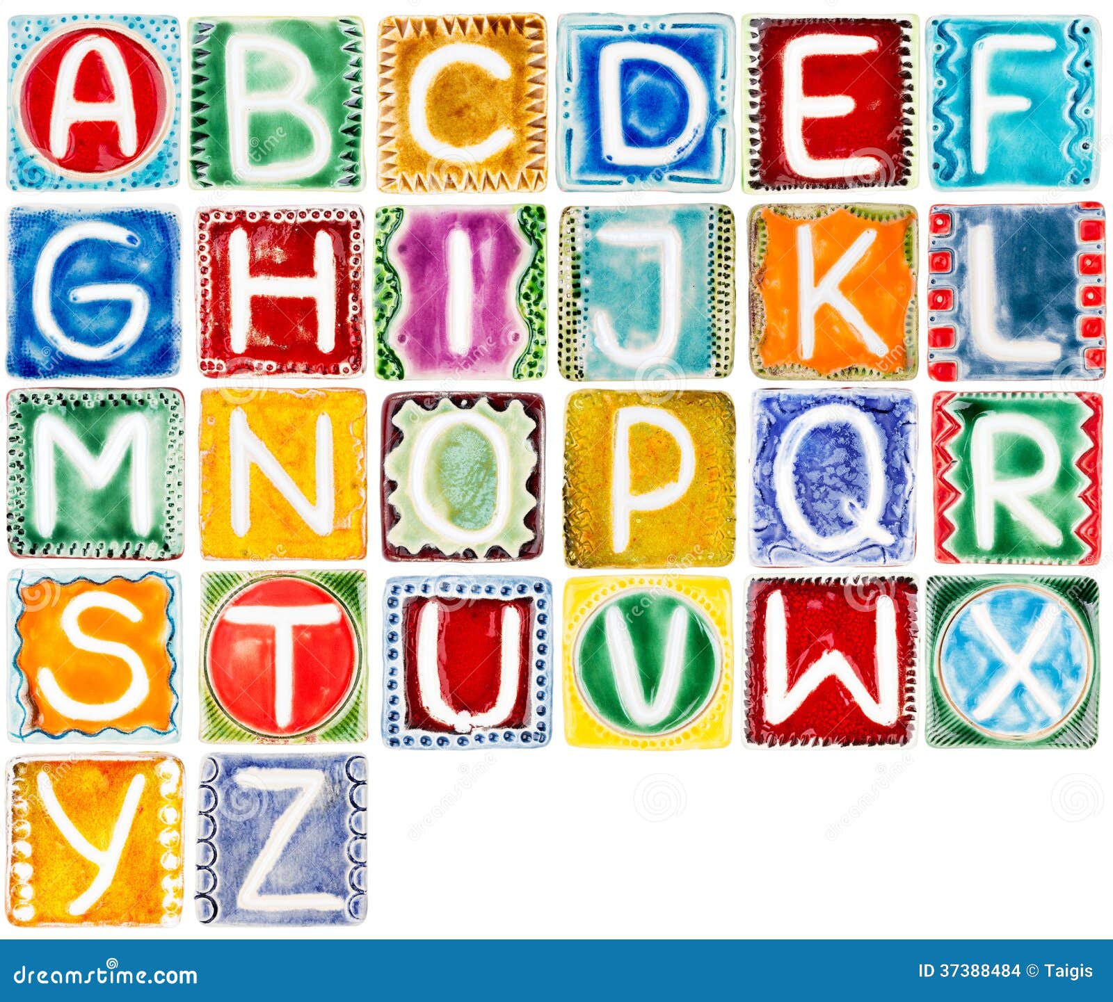 Handmade ceramic alphabet stock photo. Image of alphabet - 37388484