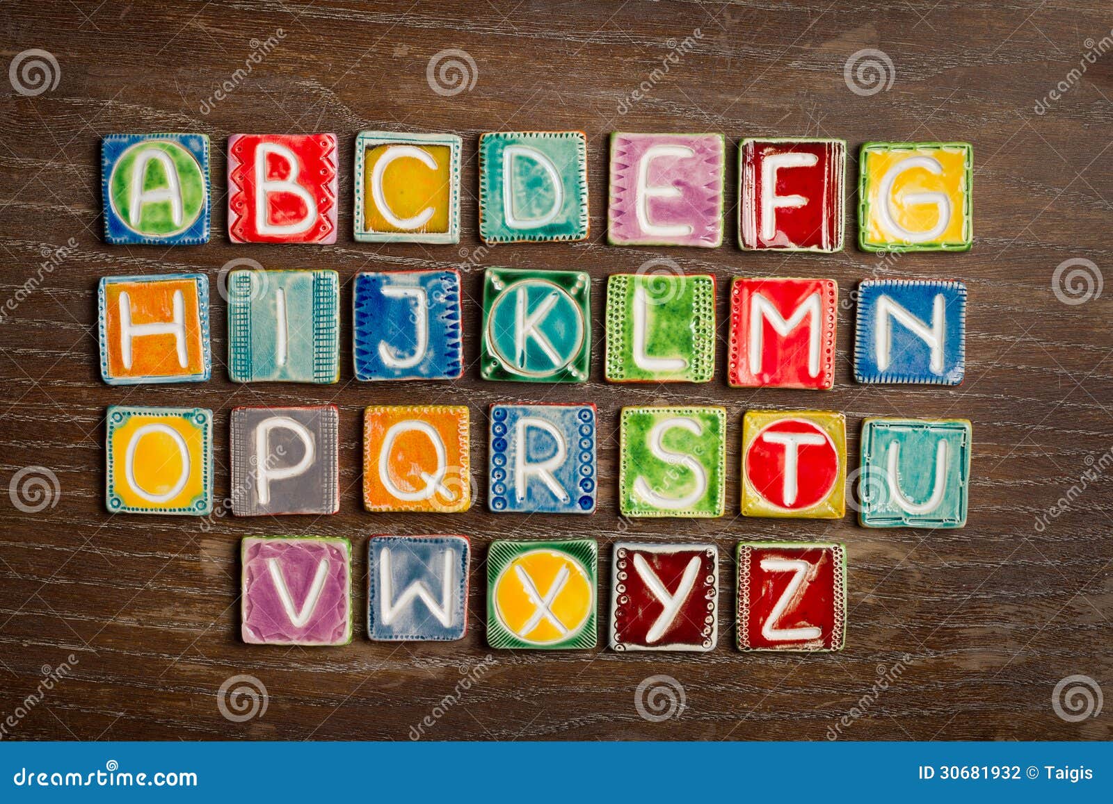 Handmade ceramic alphabet stock photo. Image of graphic - 30681932