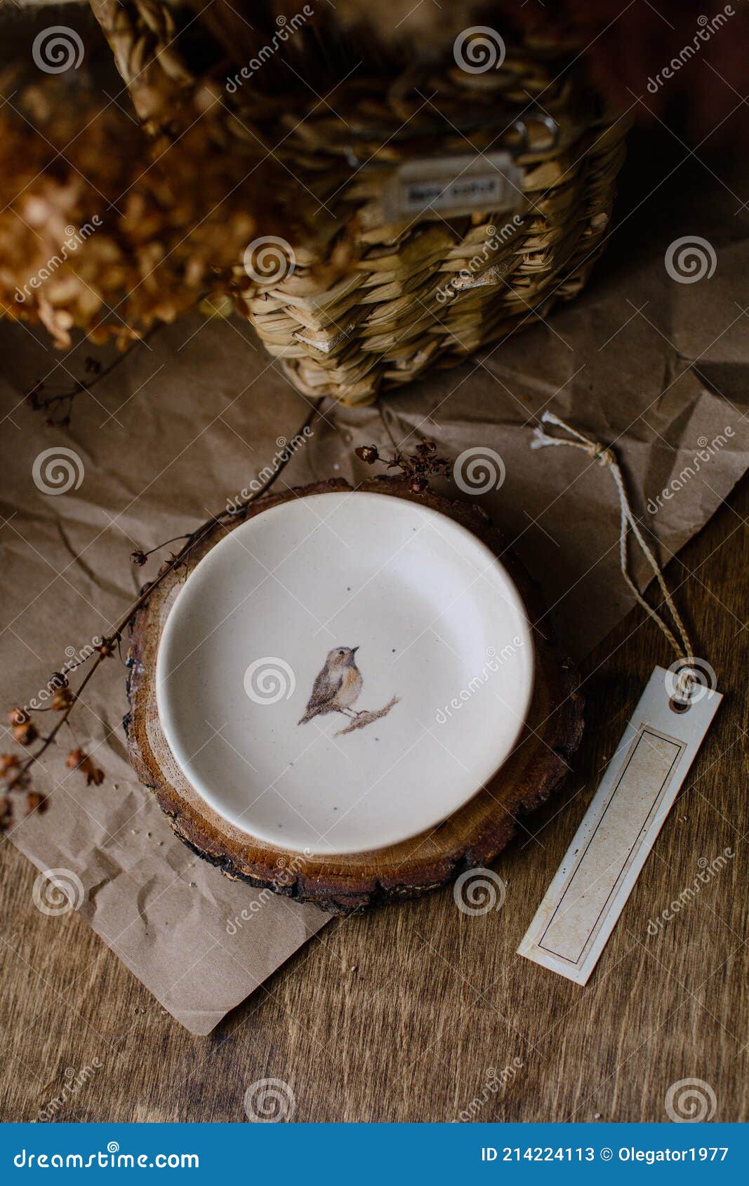Handmade Ceramic Craft Ware. Bowl Stock Image - Image of decorative ...