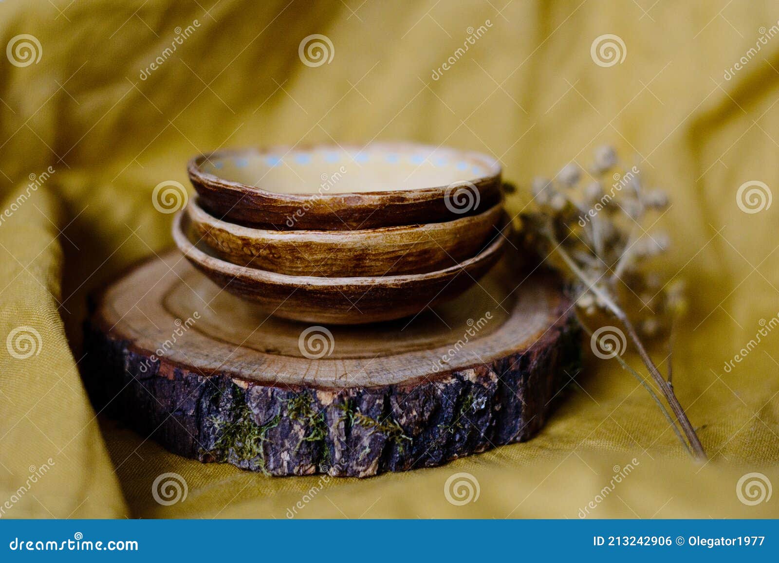 Handmade Ceramic Craft Ware. Bowls Stock Photo - Image of craftware ...