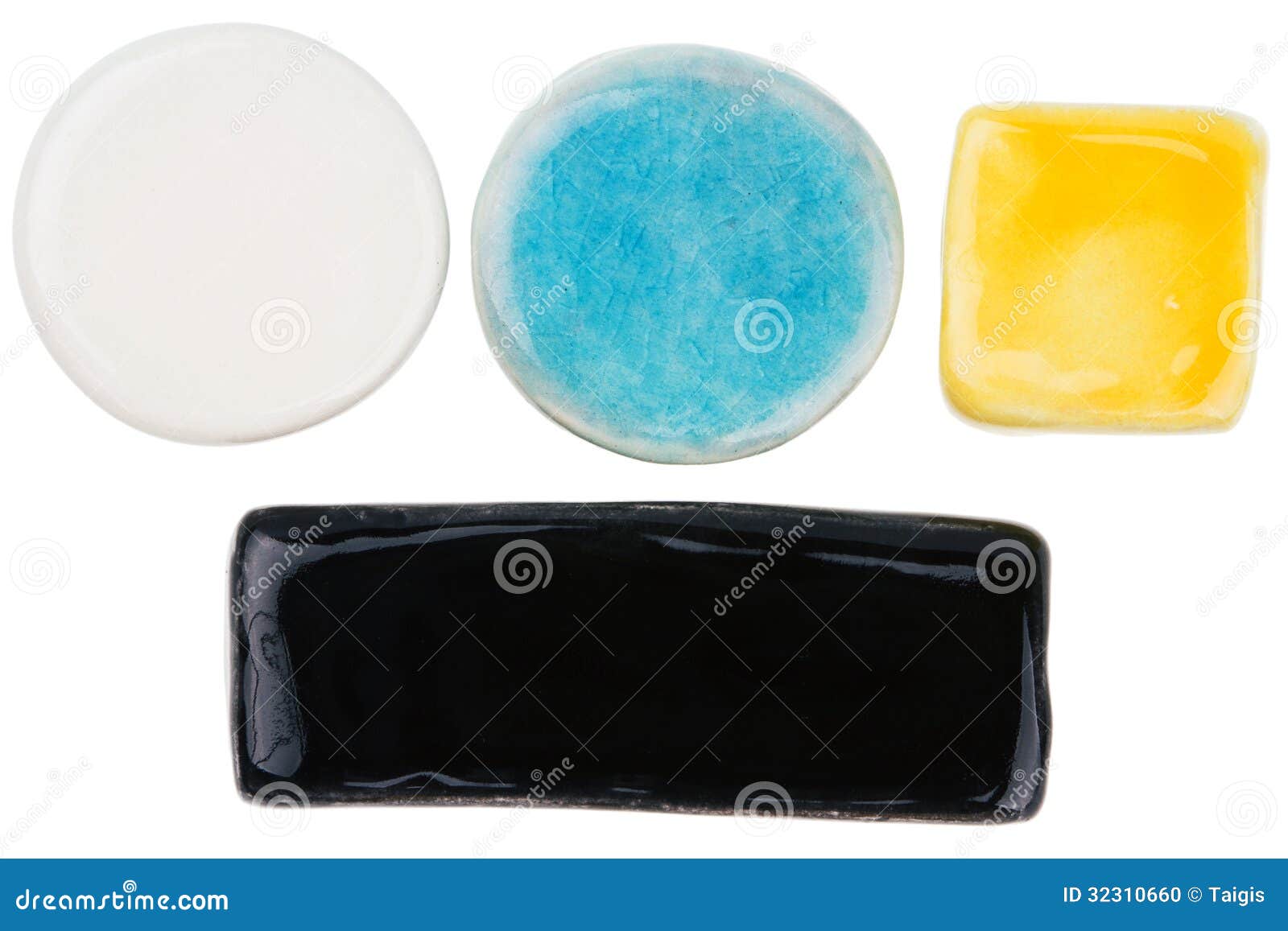 Handmade ceramic elements stock photo. Image of group - 32310660