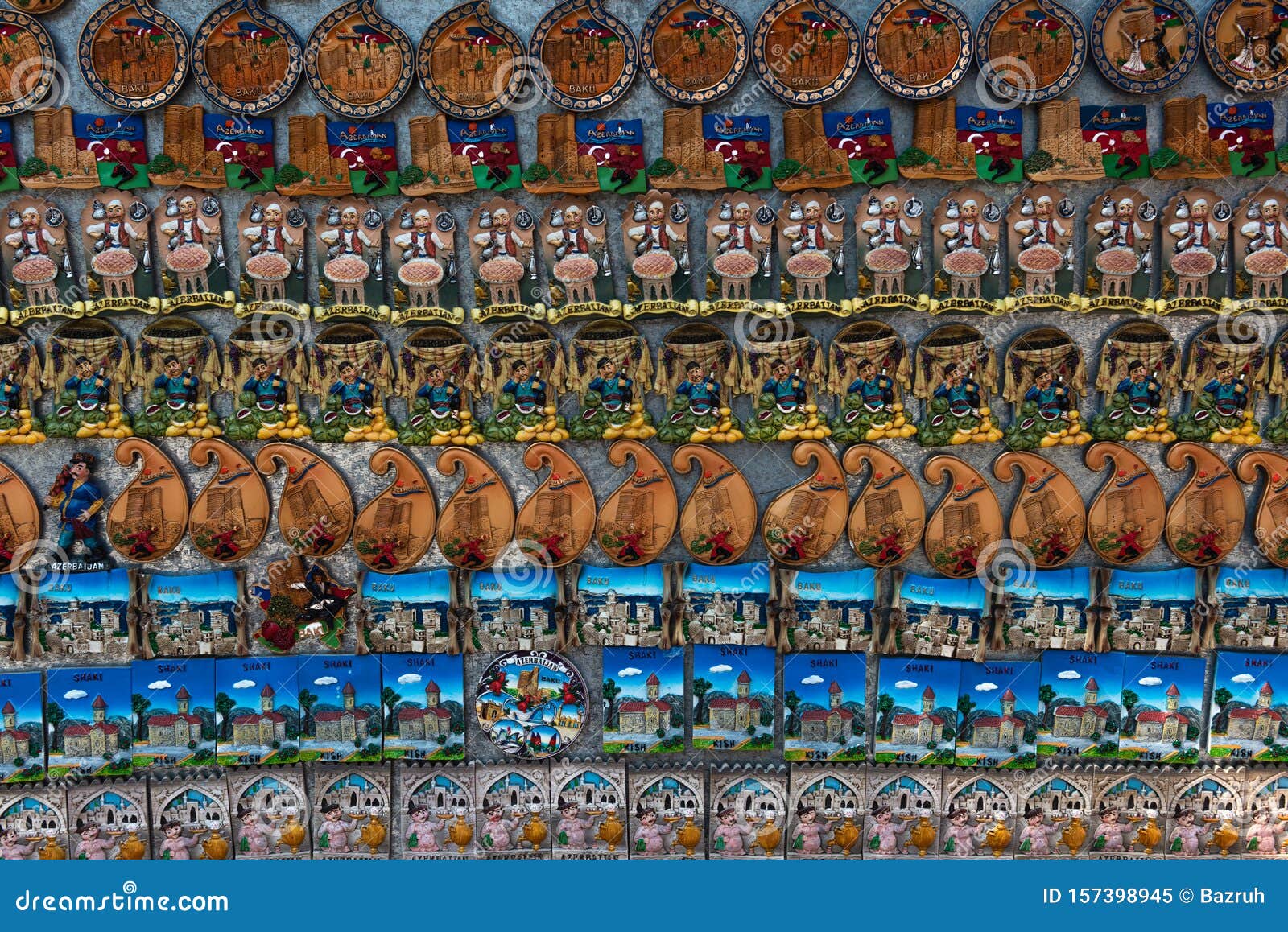 Handmade Ceramic Souvenir Magnets Editorial Image - Image of bazaar ...