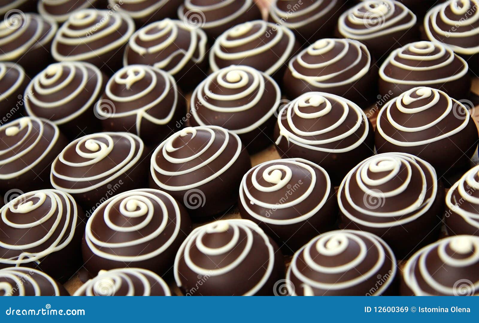 Handmade chocolate sweet stock image. Image of diet, decoration - 12600369