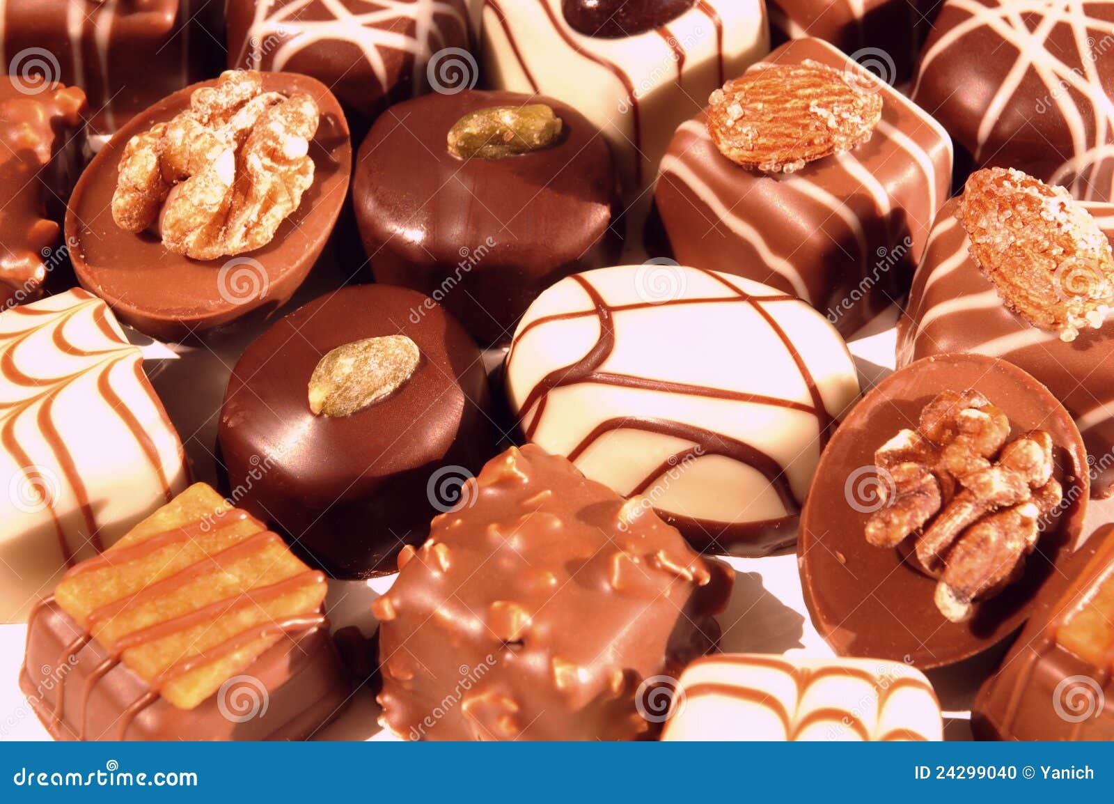 Handmade chocolates stock photo. Image of luxury, hand - 24299040