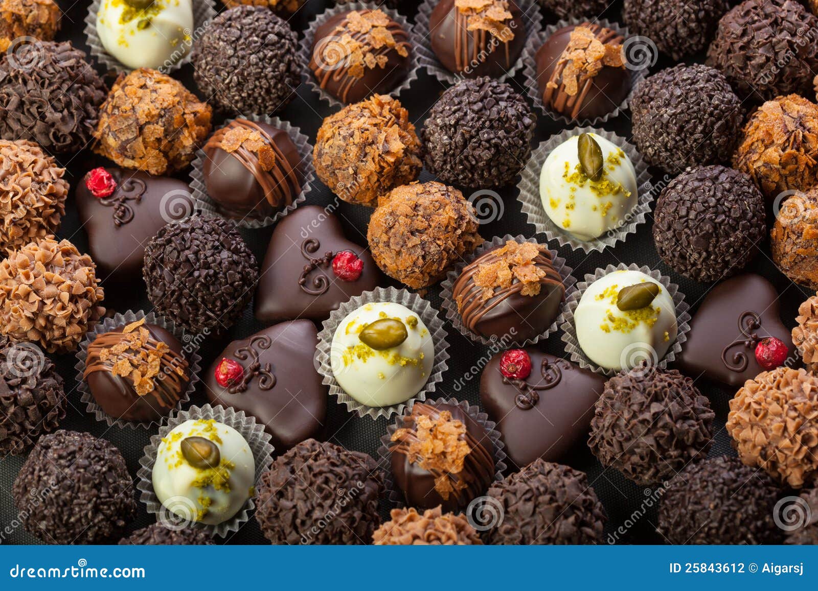 Handmade Chocolates Stock Photography - Image: 25843612