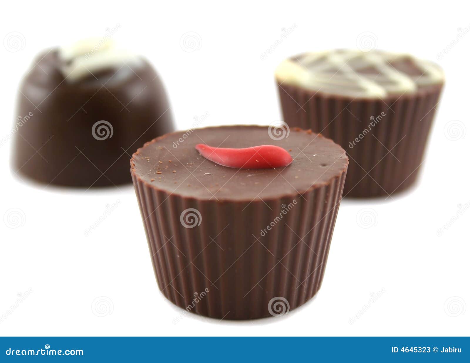 Handmade Chocolates Trio stock image. Image of tasty, sliced - 4645323